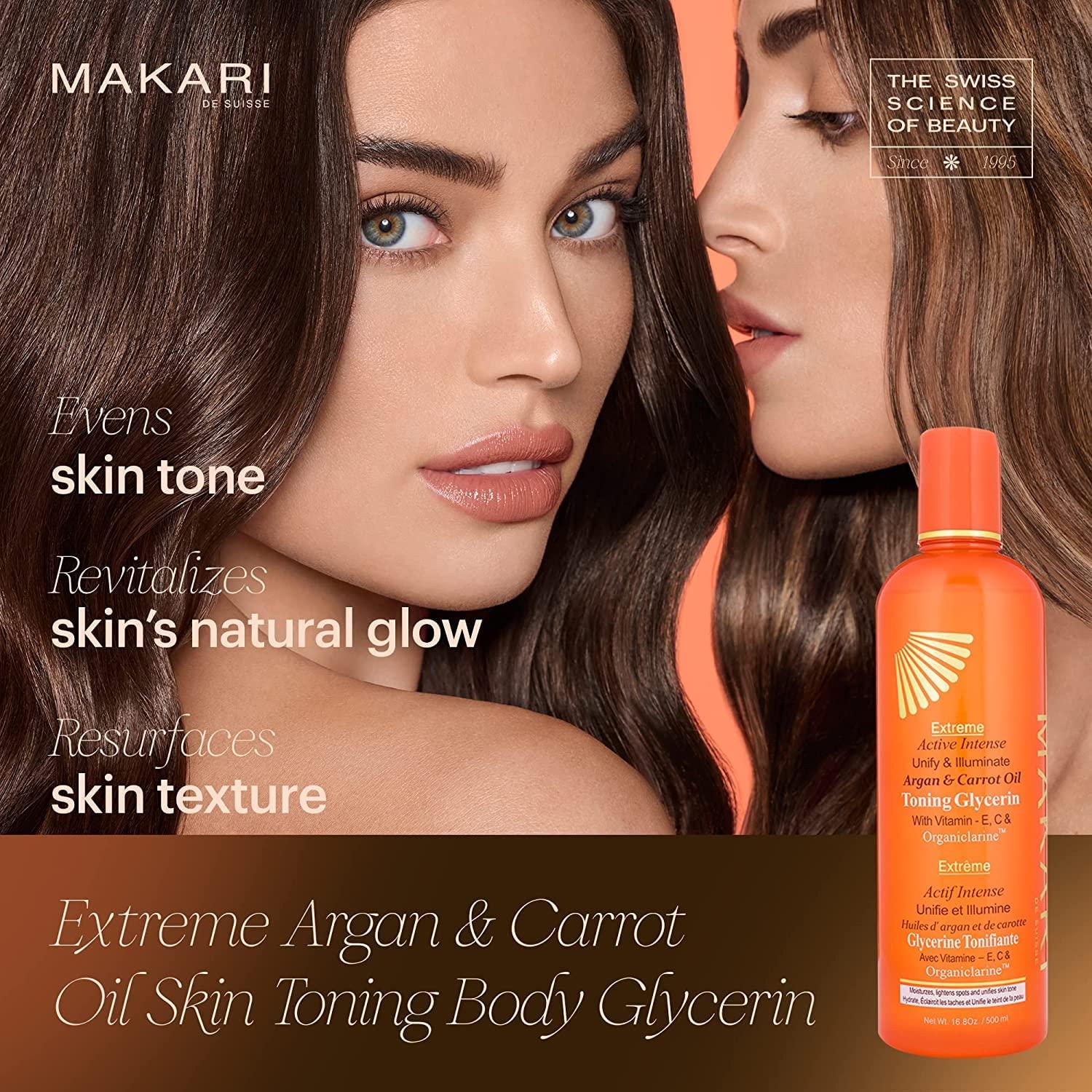 MAKARI Extreme Active Intense Argan and Carrot Oil Body Glycerin (16.8 ...