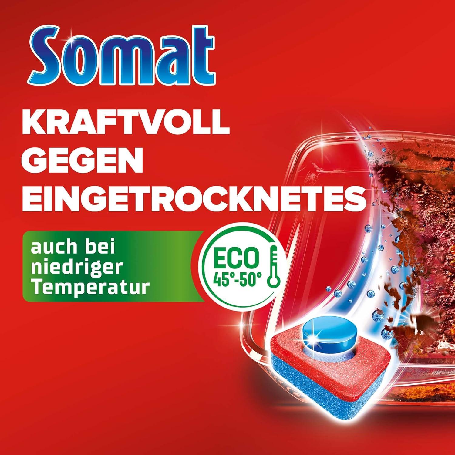 Somat All-in-1 Dishwasher Tabs (100 Tabs) - Ultimate Cleanliness ...