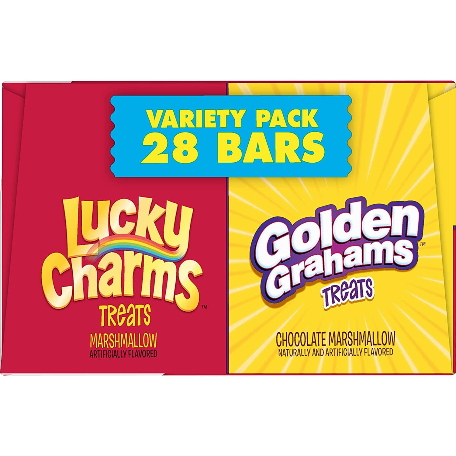 Lucky Charms and Golden Grahams Breakfast Bar Variety Pack - 28 ct ...