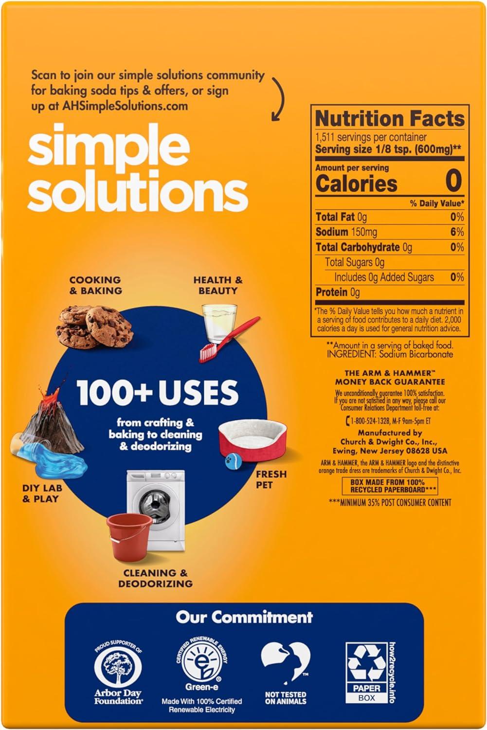 Arm & Hammer Pure Baking Soda 907g (32oz)- American Imported | Buy Now with Express ...