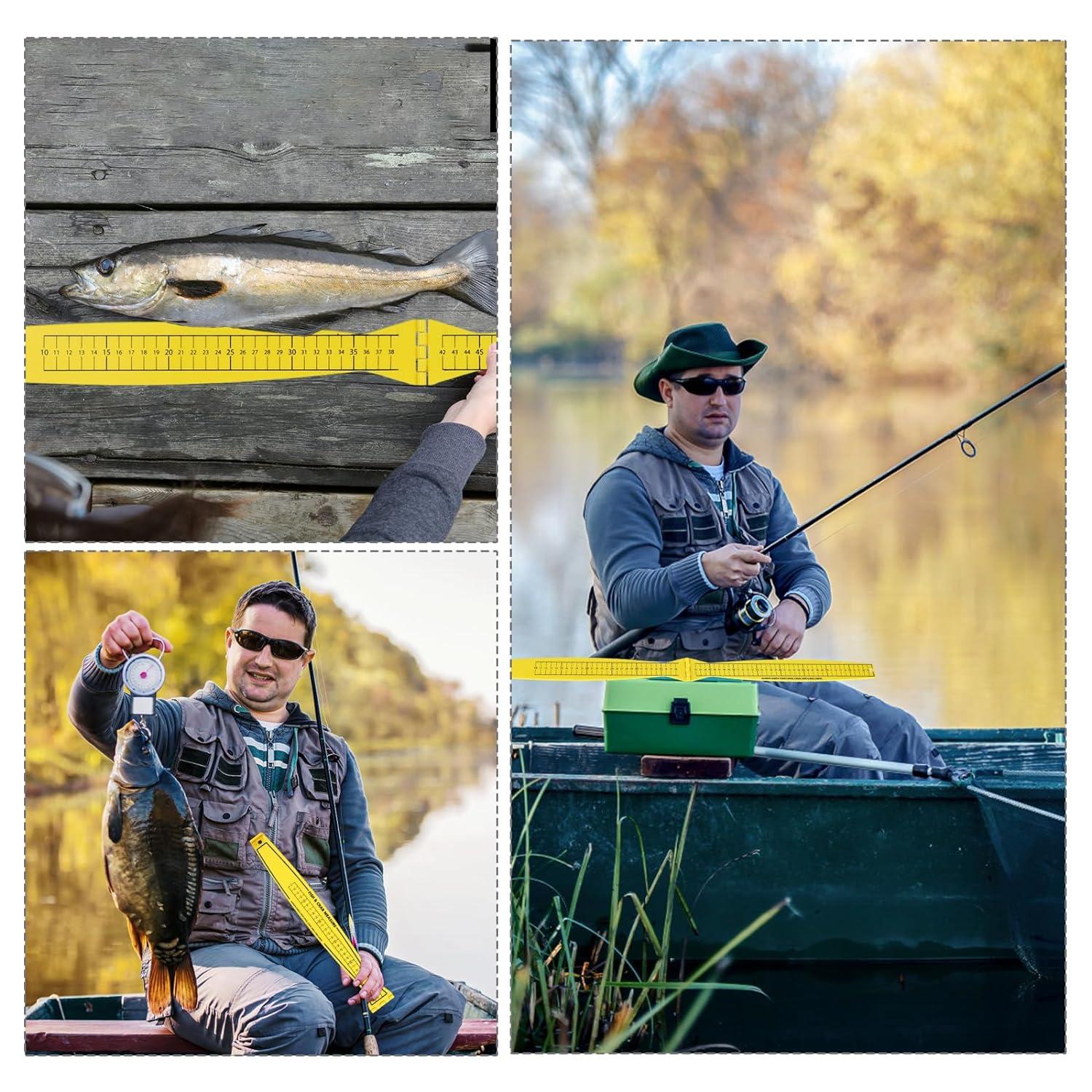 Portable 80 cm Fish Measuring Board - Foldable Marine Measuring Tool ...