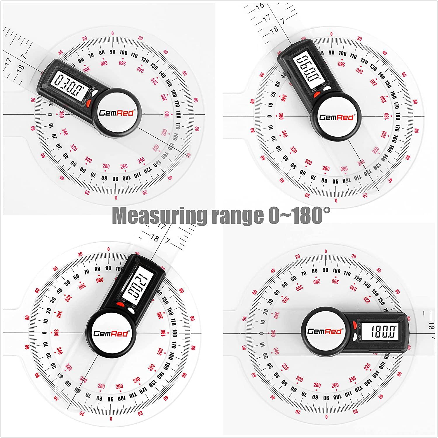 GemRed 12 Digital Goniometer for ROM Measurement (New Version) | 300mm ...