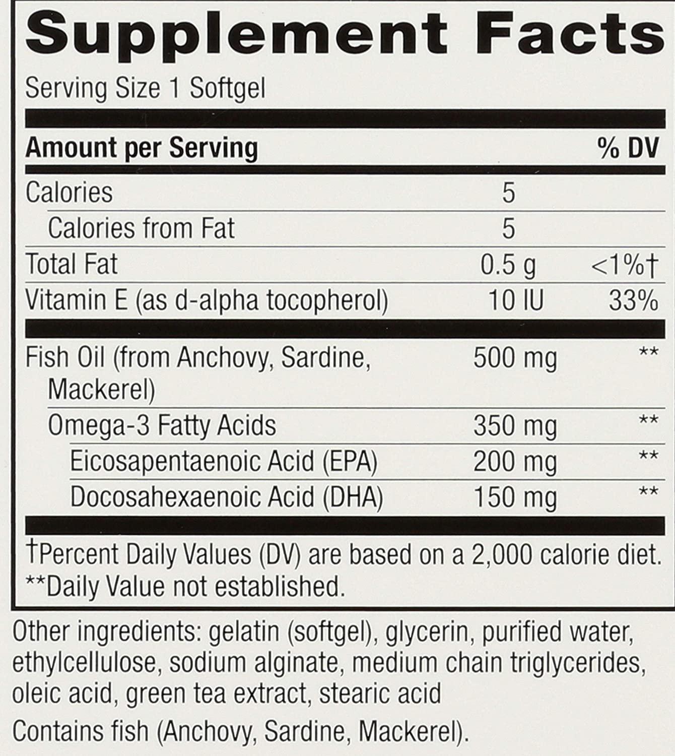 Nature's Way Super Fisol Fish Oil 70% EPA & DHA - No Fishy Burps, 90 ...