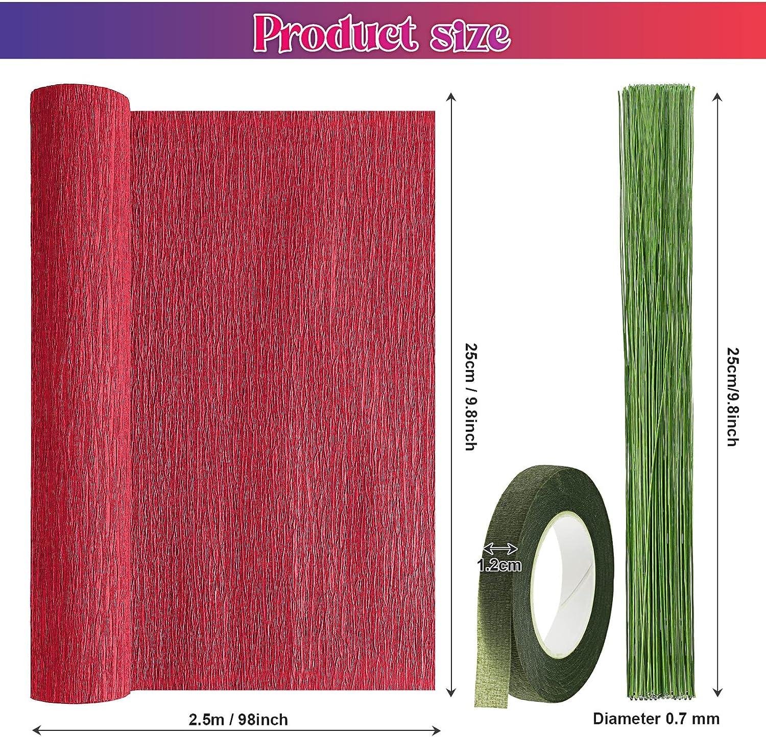 12 Rolls Crepe Paper Rolls 12 Colors Wide Crepe Paper Streamer 10 Inch ...