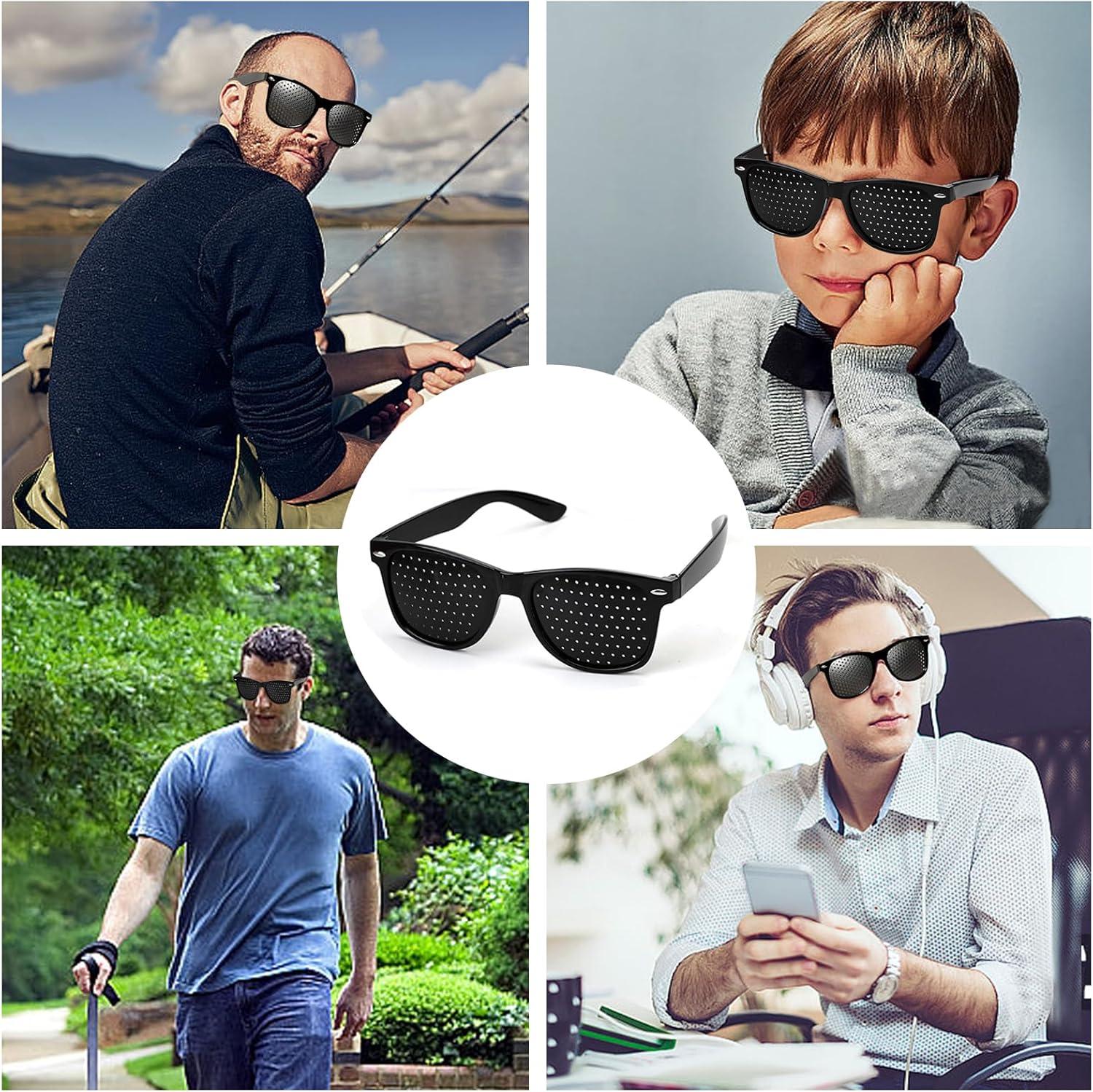 Hengrongshen Pinhole Glasses - 3 Pack Foldable Eye Relaxation Training ...