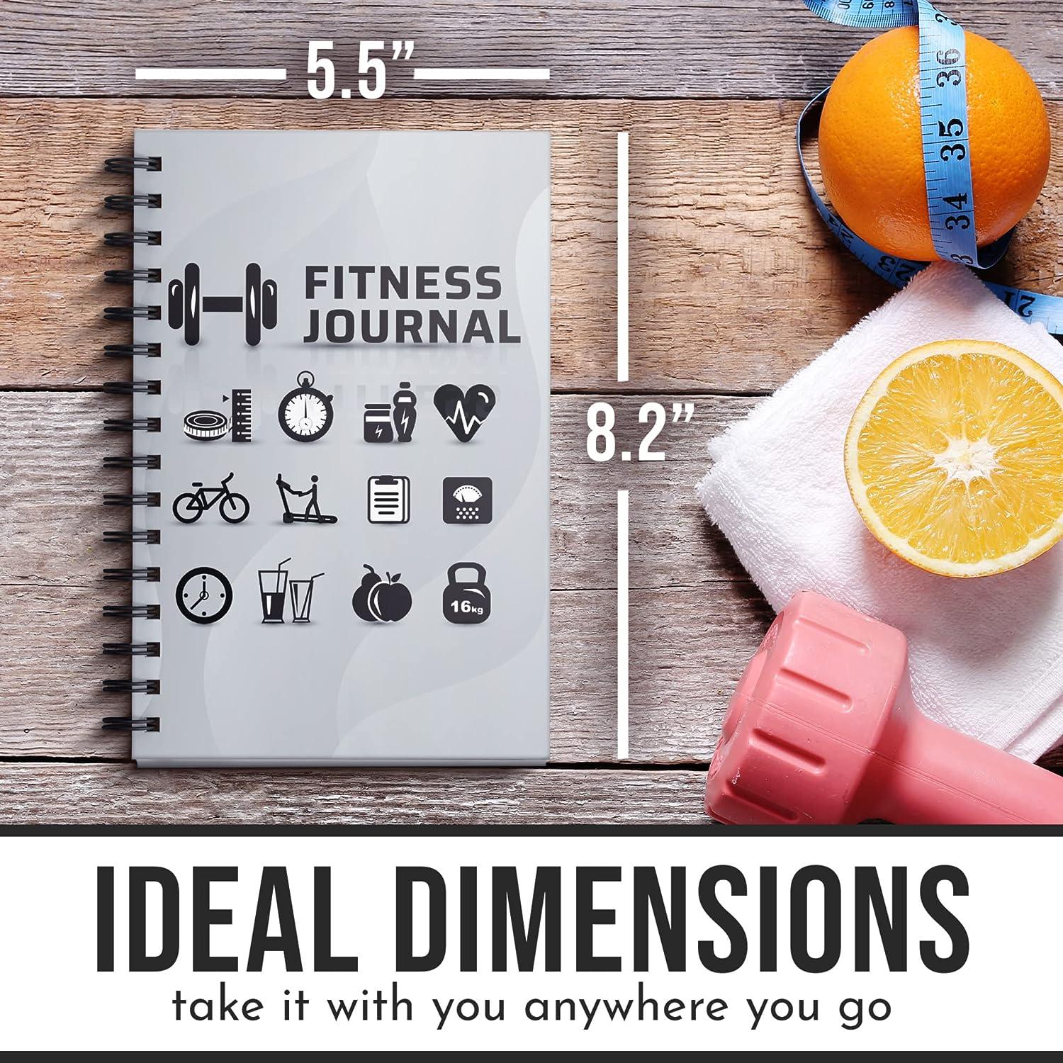Fitness Journal & Workout Planner with Free Body Measure Tape - Workout ...