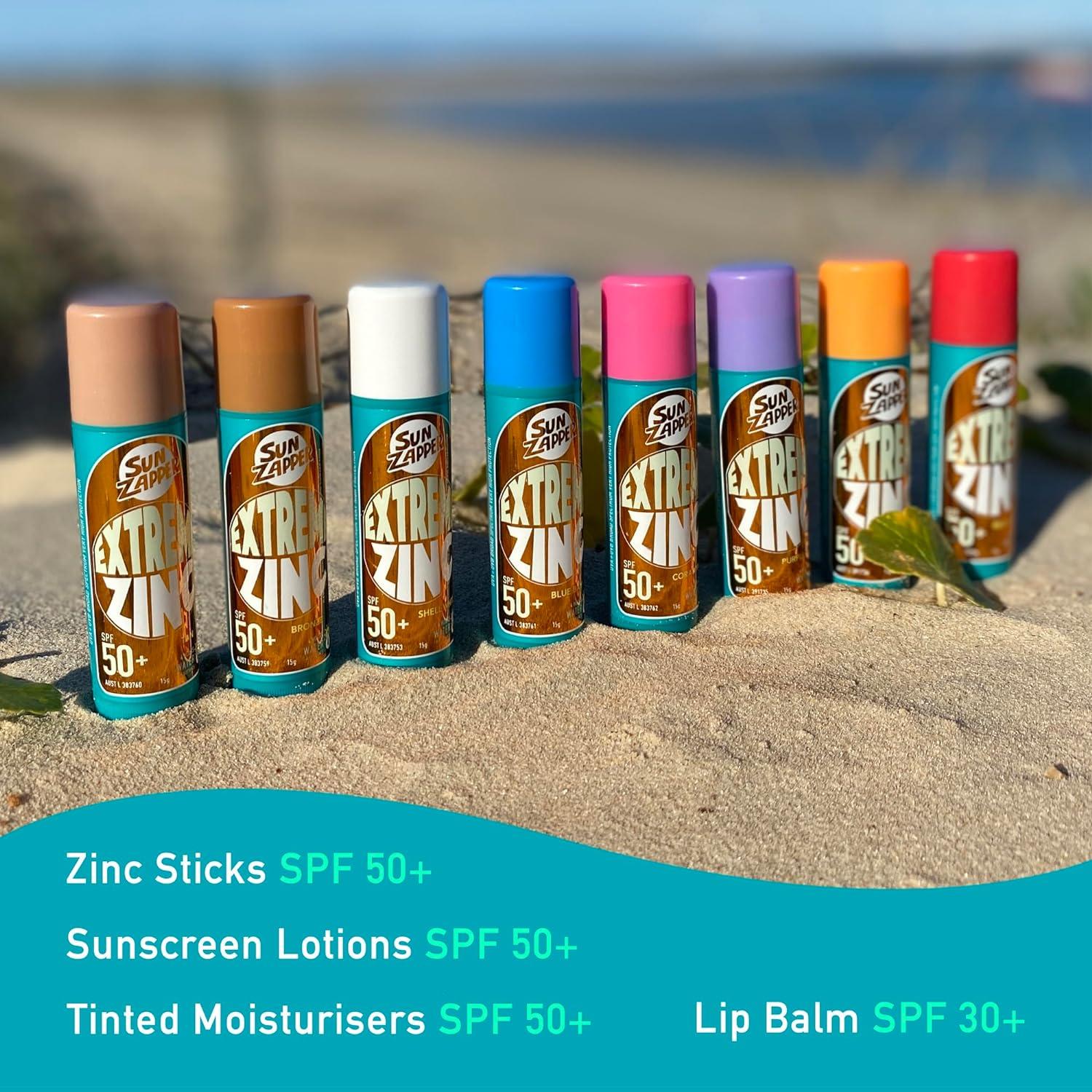 Sun Zapper Extreme Zinc Stick SPF50+ Coral Pink - Australian Made Zinc ...