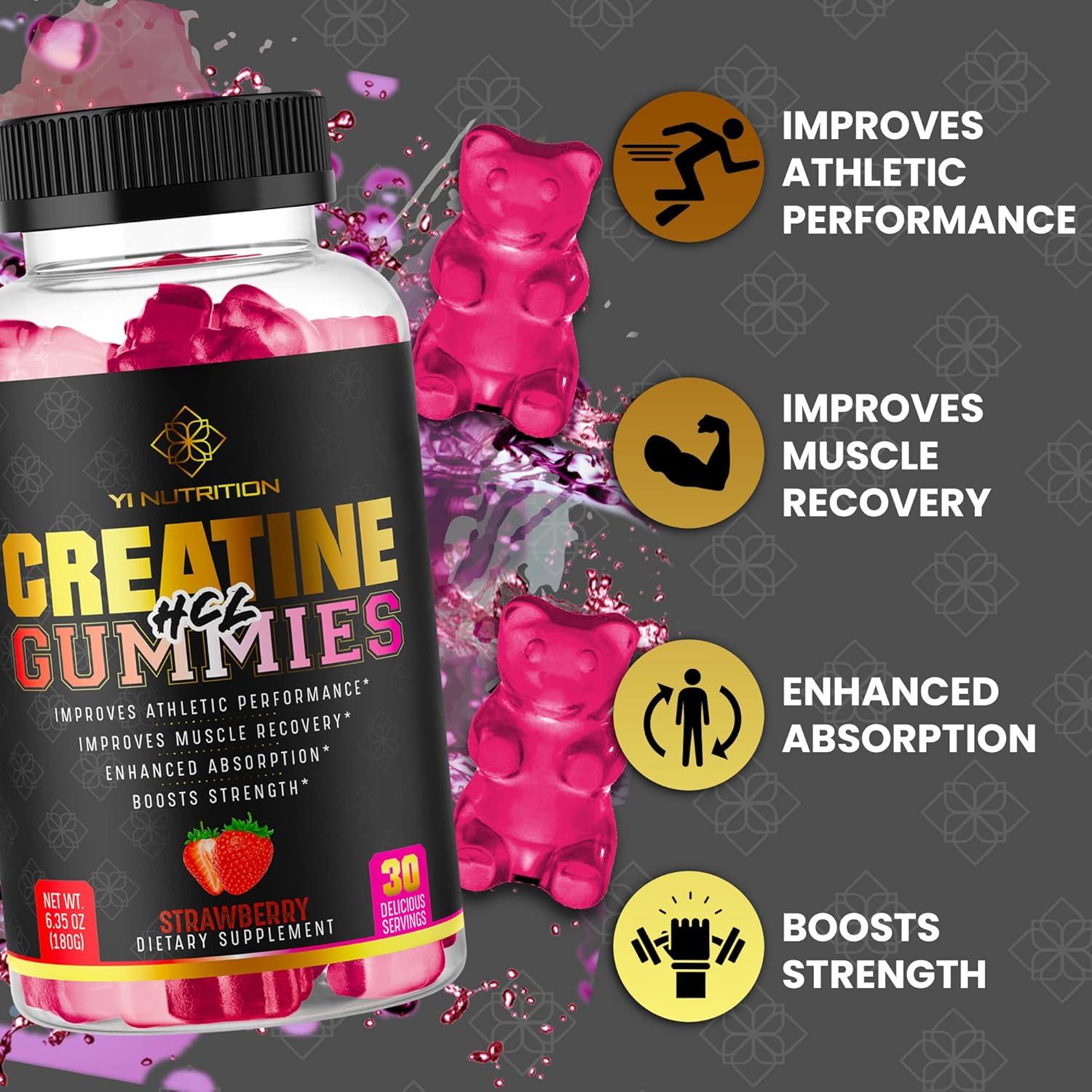 Buy Creatine HCL Gummies - World's First Pre-Workout Creatine Gummies ...