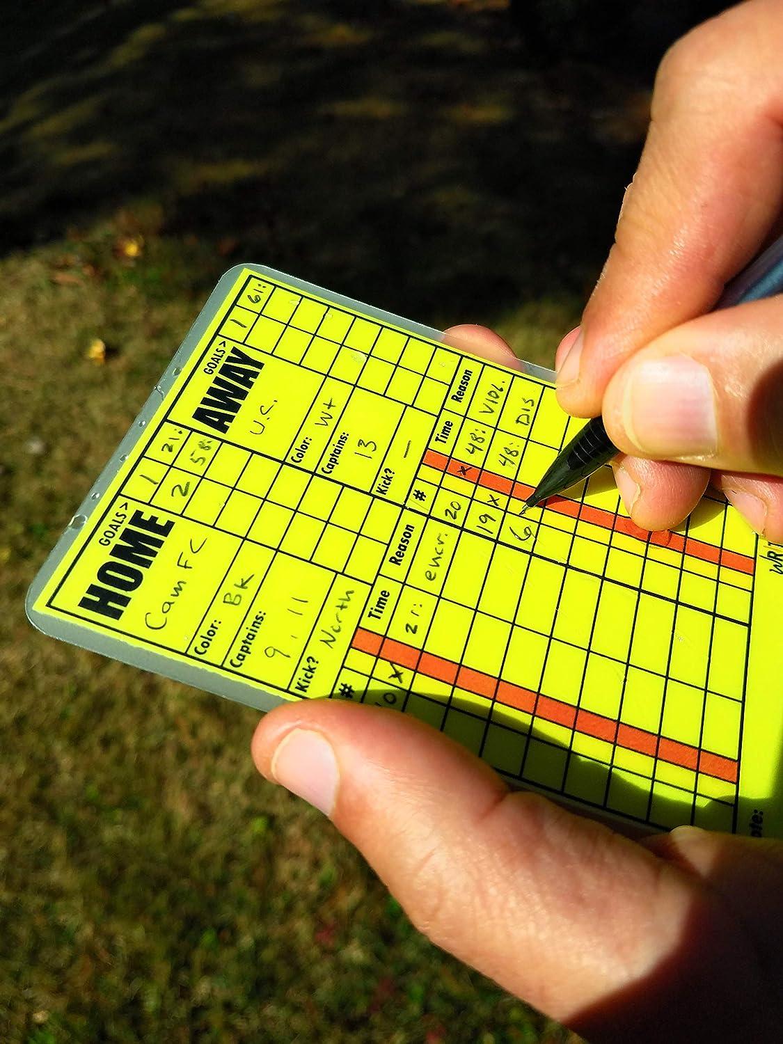 Set of 2 Soccer Referee Write-on Game Record Cards | Buy Now with ...