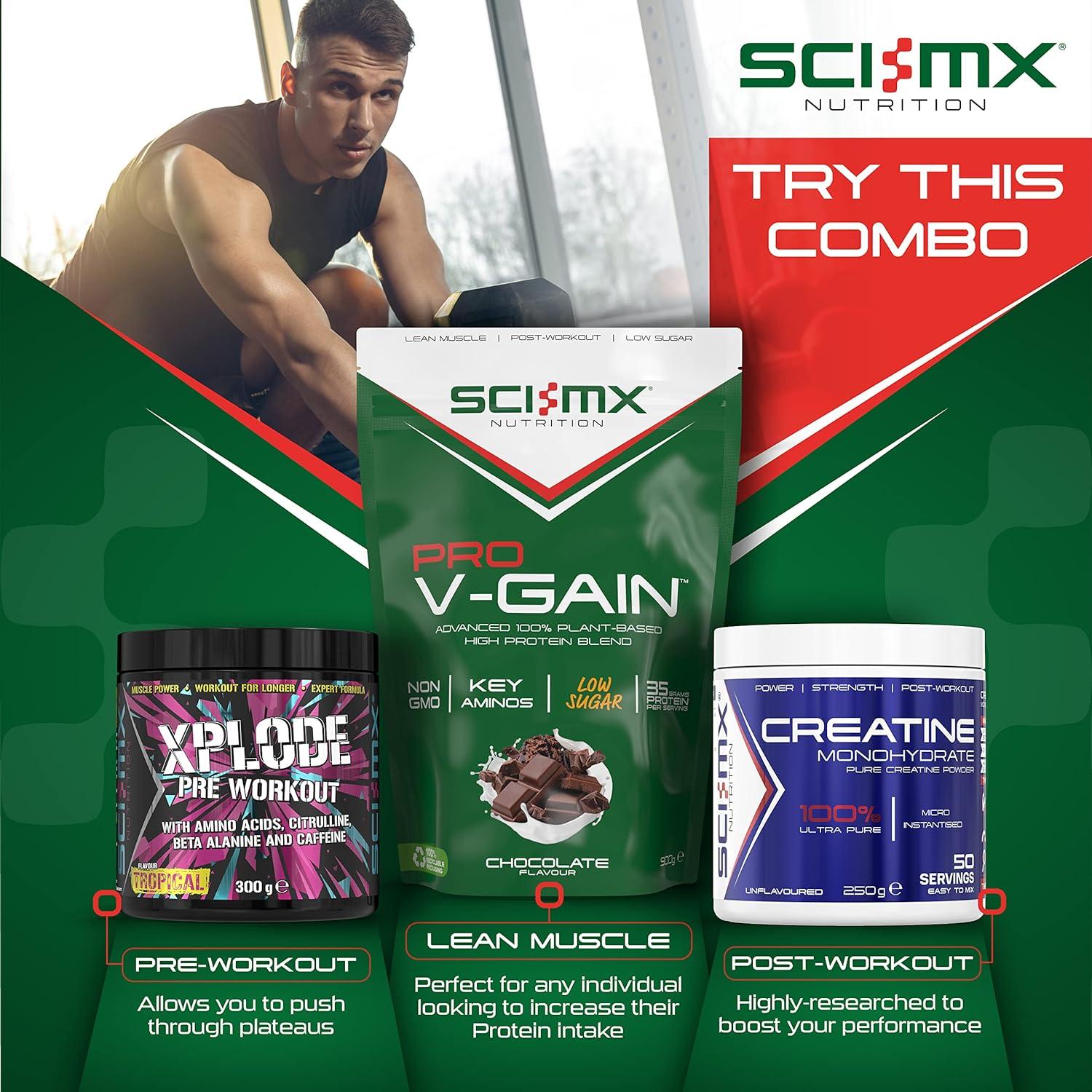 SCI-MX Pro V Gain 100% Plant Based Vegan Protein - Chocolate Flavor ...
