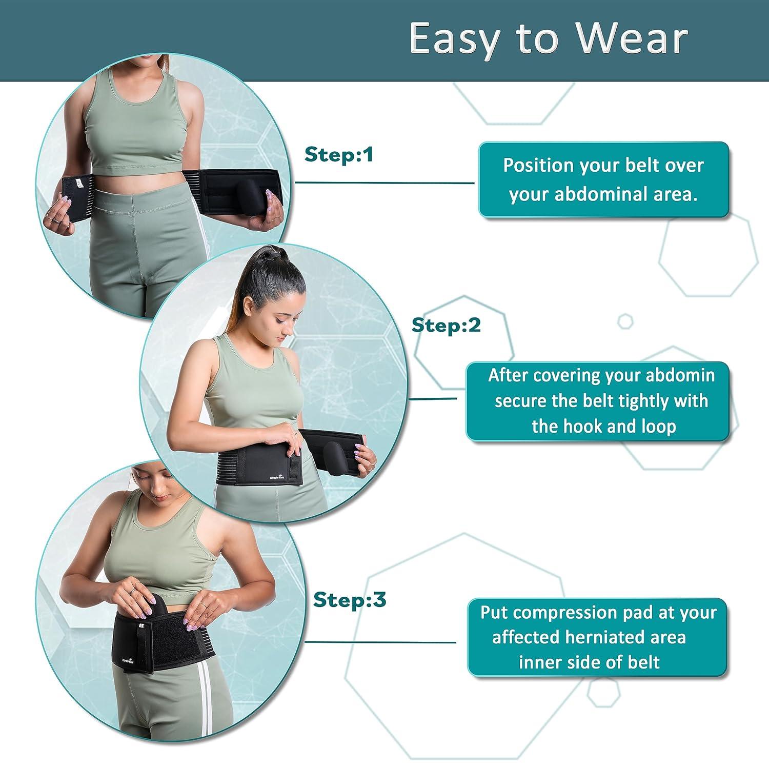 Wonder Care XXL Umbilical & Inguinal Hernia Belt | Pain Relief Belly ...