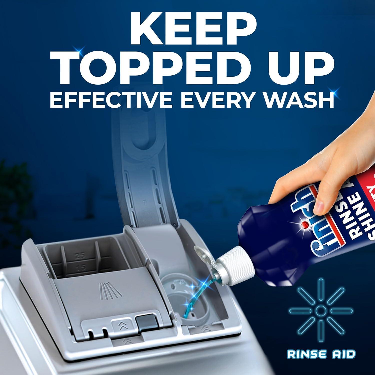 Finish | Finish Dishwasher Rinse & Shine Aid | Regular| Pack of 6 250ml ...