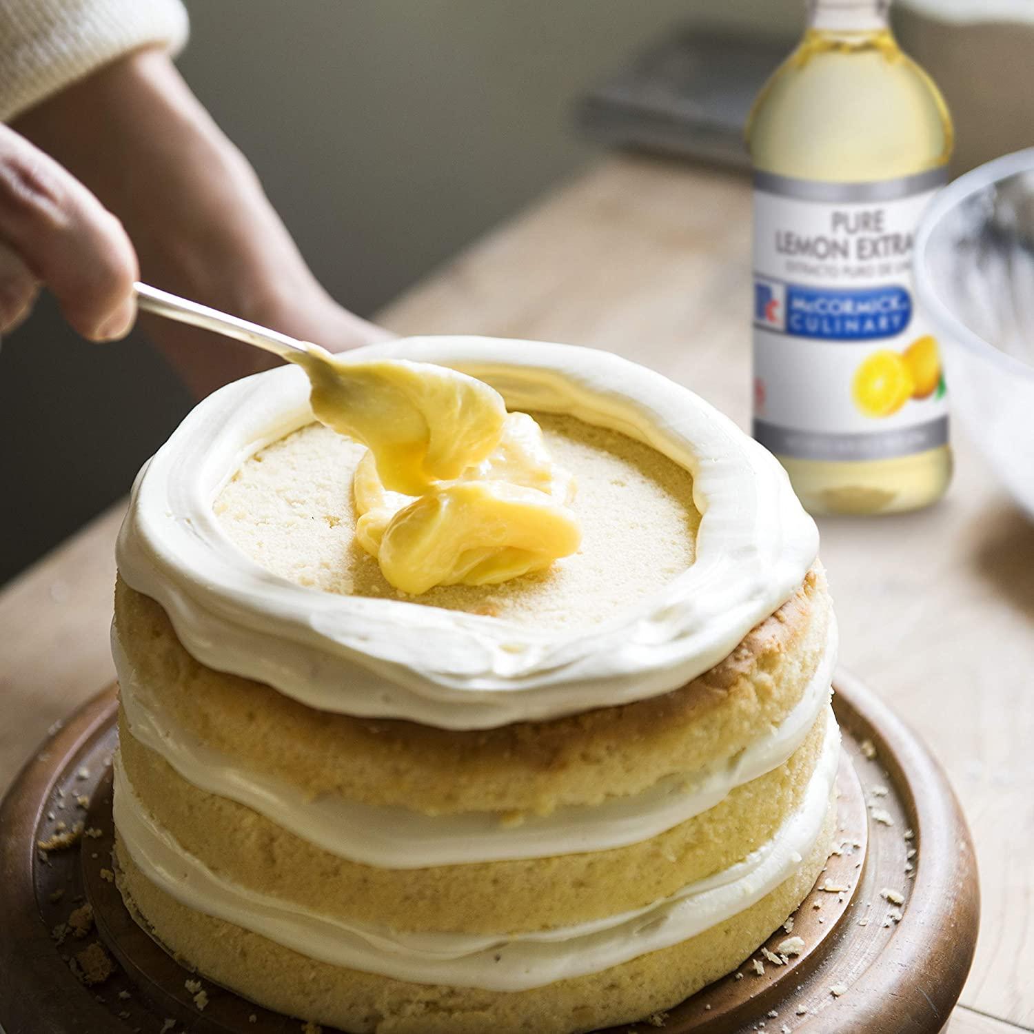 McCormick Culinary Pure Lemon Extract 16 fl oz - Ideal for Subtle ...