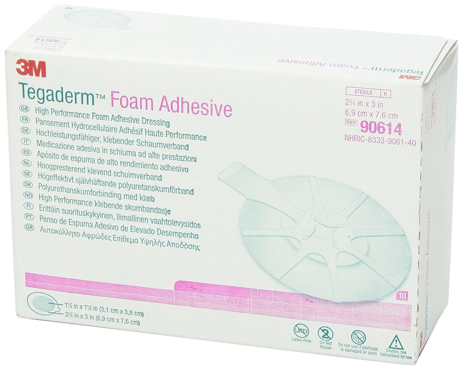 3M 90614 Tegaderm High Performance Foam Adhesive Dressing Mini Oval 10 ...
