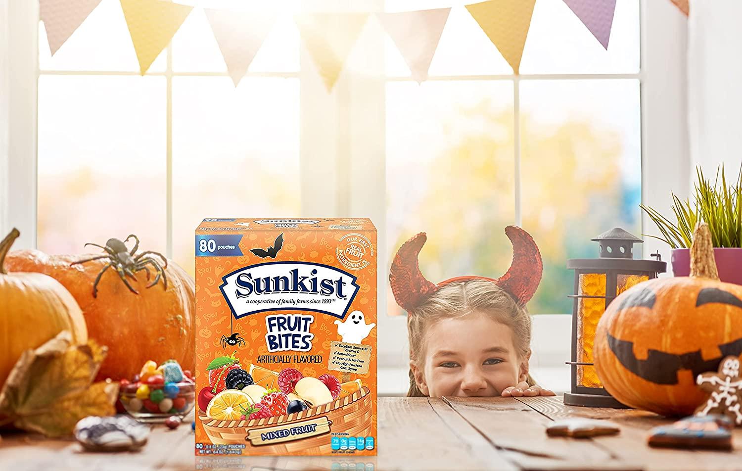 Halloween Mixed Fruit Snacks Bulk Pack - 80 Individual 0.8 oz Single ...