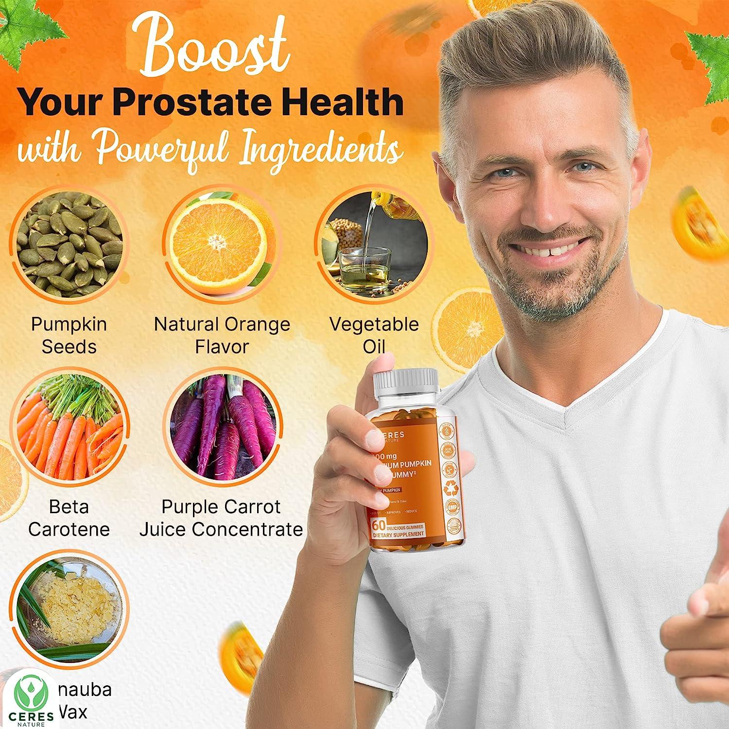 Pumpkin Seed Oil Gummies 4 000mg Hair Growth Uti And Bladder Control
