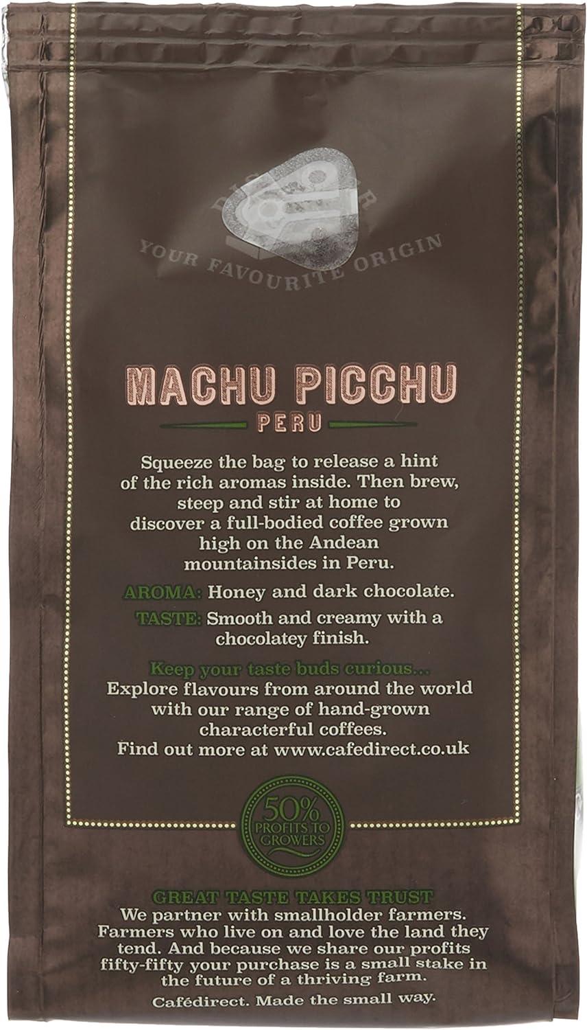 Cafedirect Machu Picchu Organic Ground Coffee 227g - Buy Now for a Rich ...