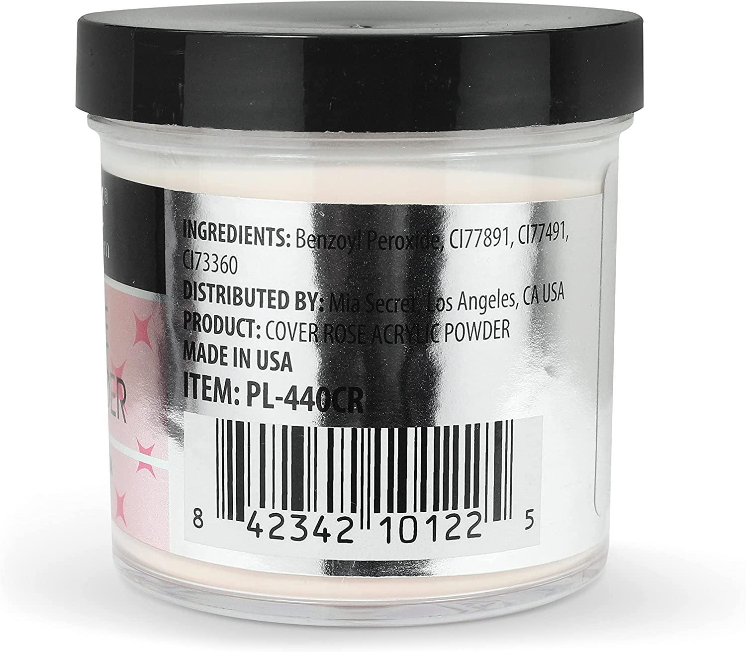 Mia Secret Cover Rose Acrylic Powder 4oz - 1 Pack | Rose Nail Extension ...