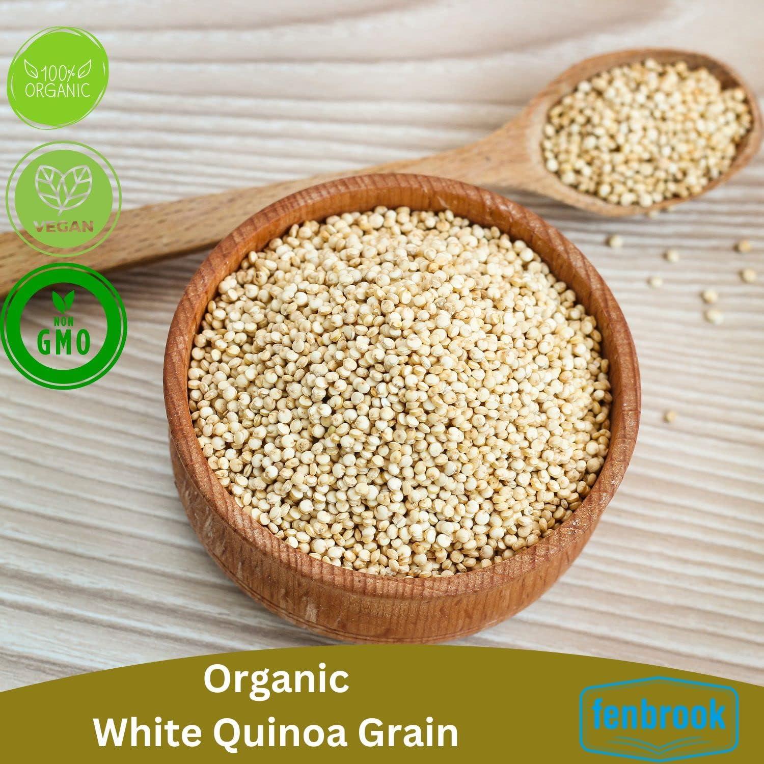 Organic White Quinoa Grain 500g | Certified Organic by Fenbrook Organic ...