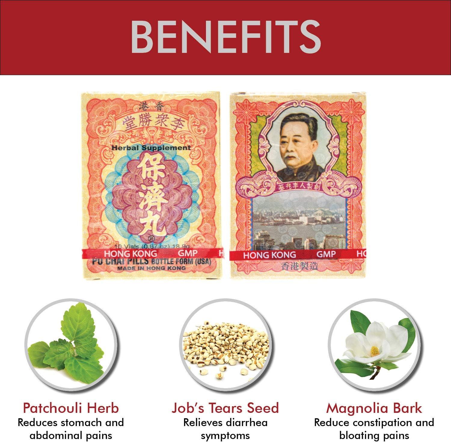 Li Chung Shing Tong Po Chai Pills: Immune & Digestive Support Herbal ...