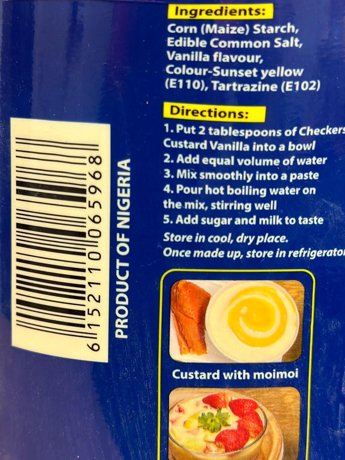 Checkers Vanilla Flavour Custard Powder 2kg - Delicious and Creamy ...