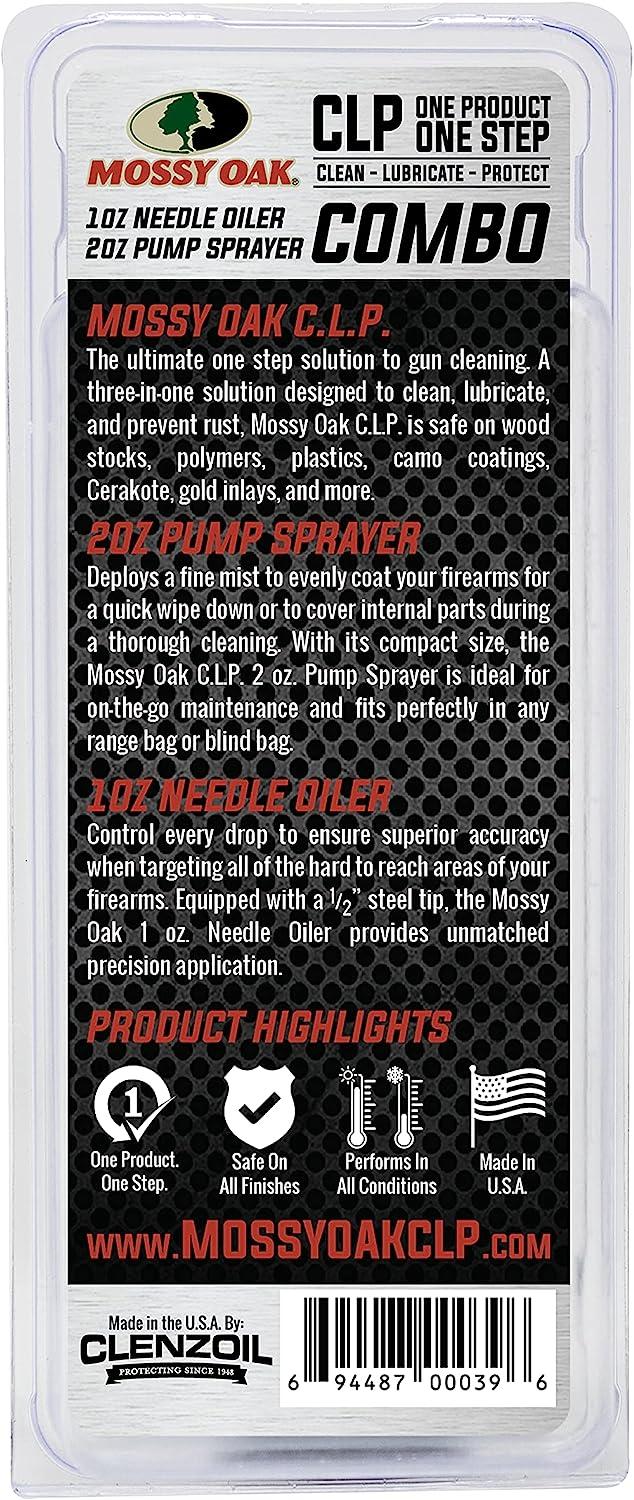 Mossy Oak Gun Oil Combo Kit - 2oz Cleaner Lubricant & Protectant CLP ...