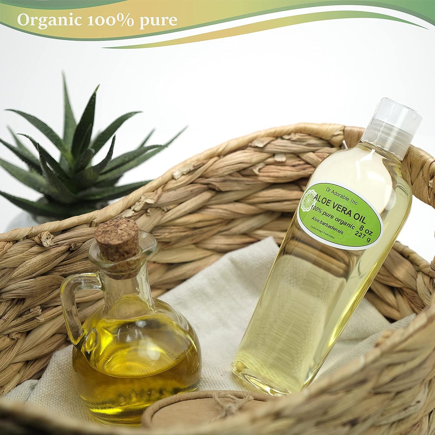 Pure Organic Aloe Vera Oil - 8 Fl Oz | Natural Skin Care Solution | Buy ...