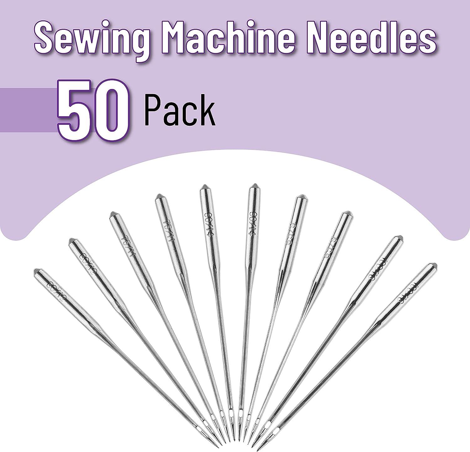 Mr. Pen Sewing Machine Needles 50 Pack - Universal Needles for Singer ...