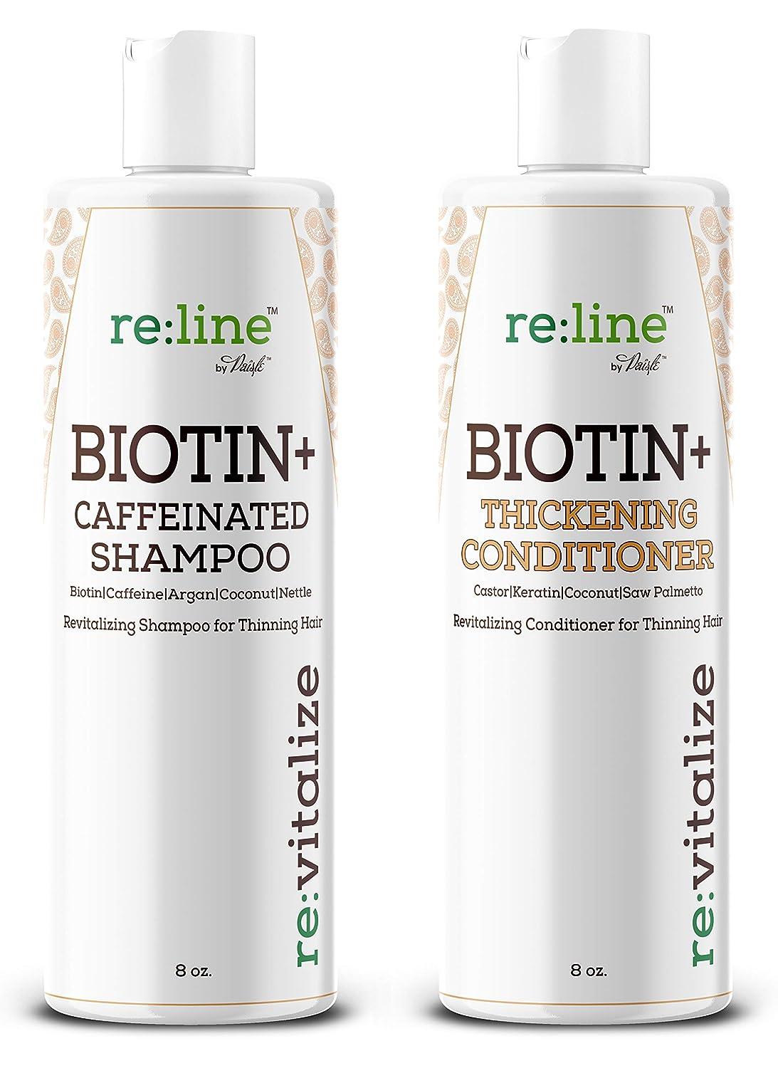 Biotin DHT Blocker Shampoo and Conditioner for Hair Growth - Caffeine ...