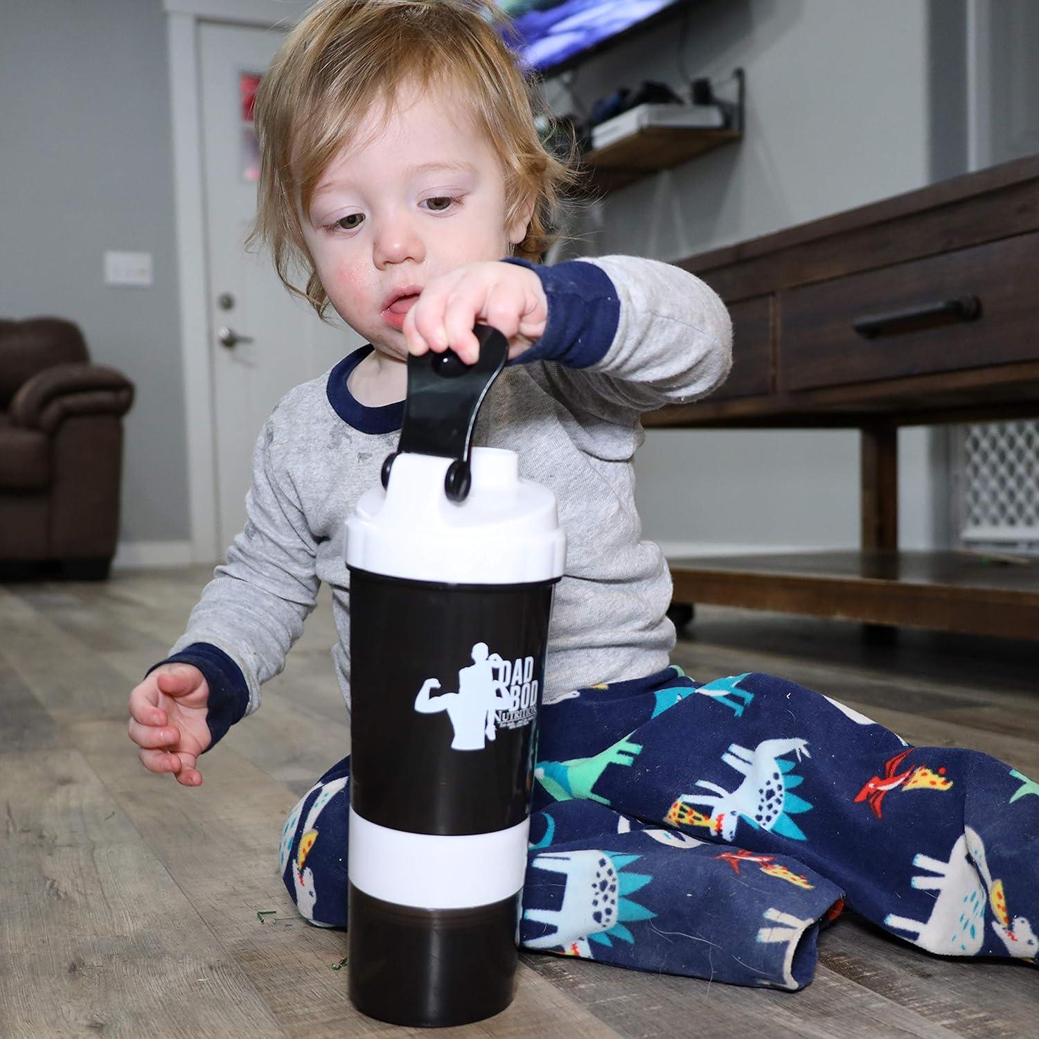 Shop Dad Bod Nutrition Funny Protein Shaker Bottle Set - 3-Piece with ...