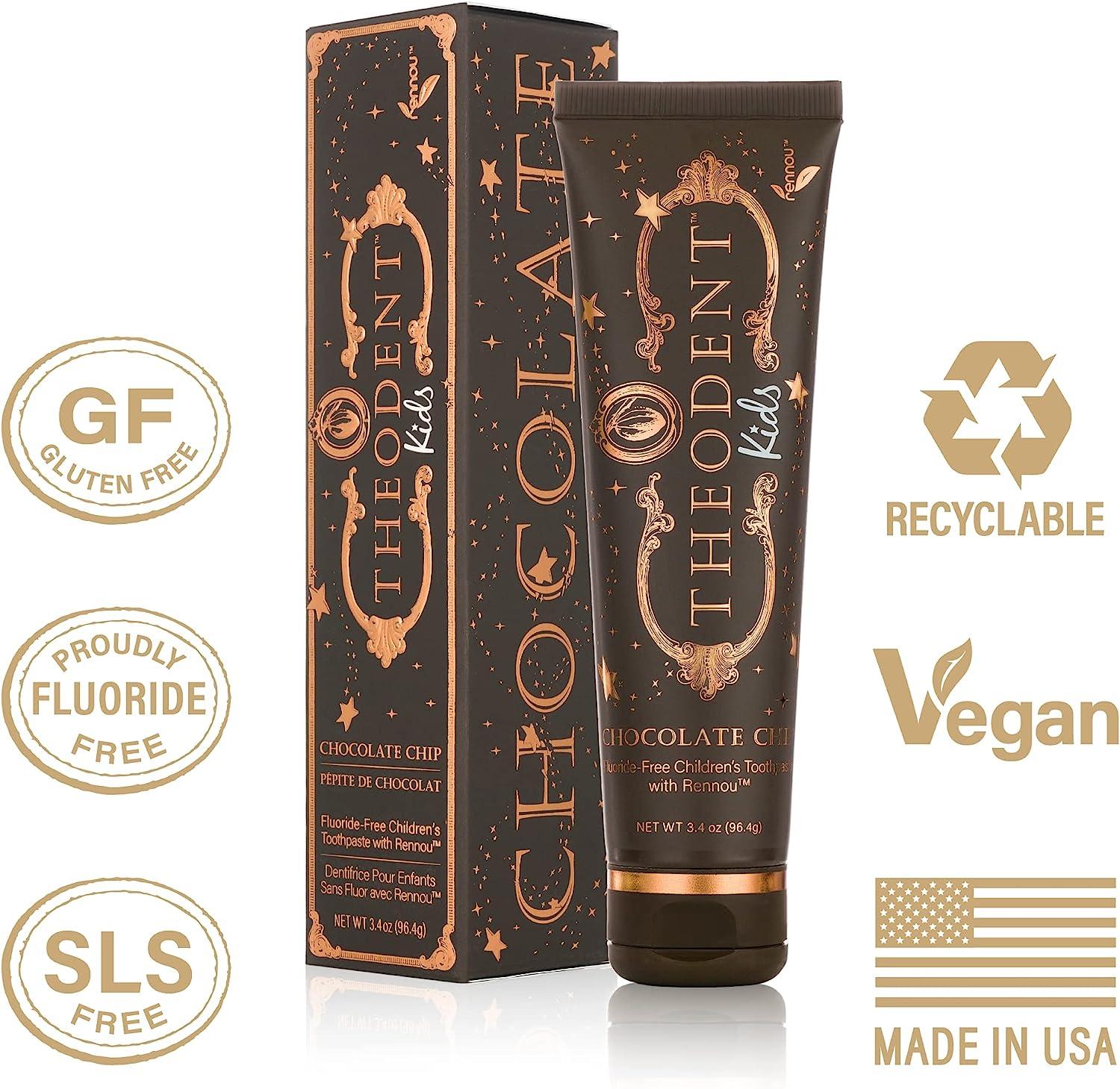 Theodent Fluoride-Free Natural Kids Toothpaste | Chocolate Chip ...