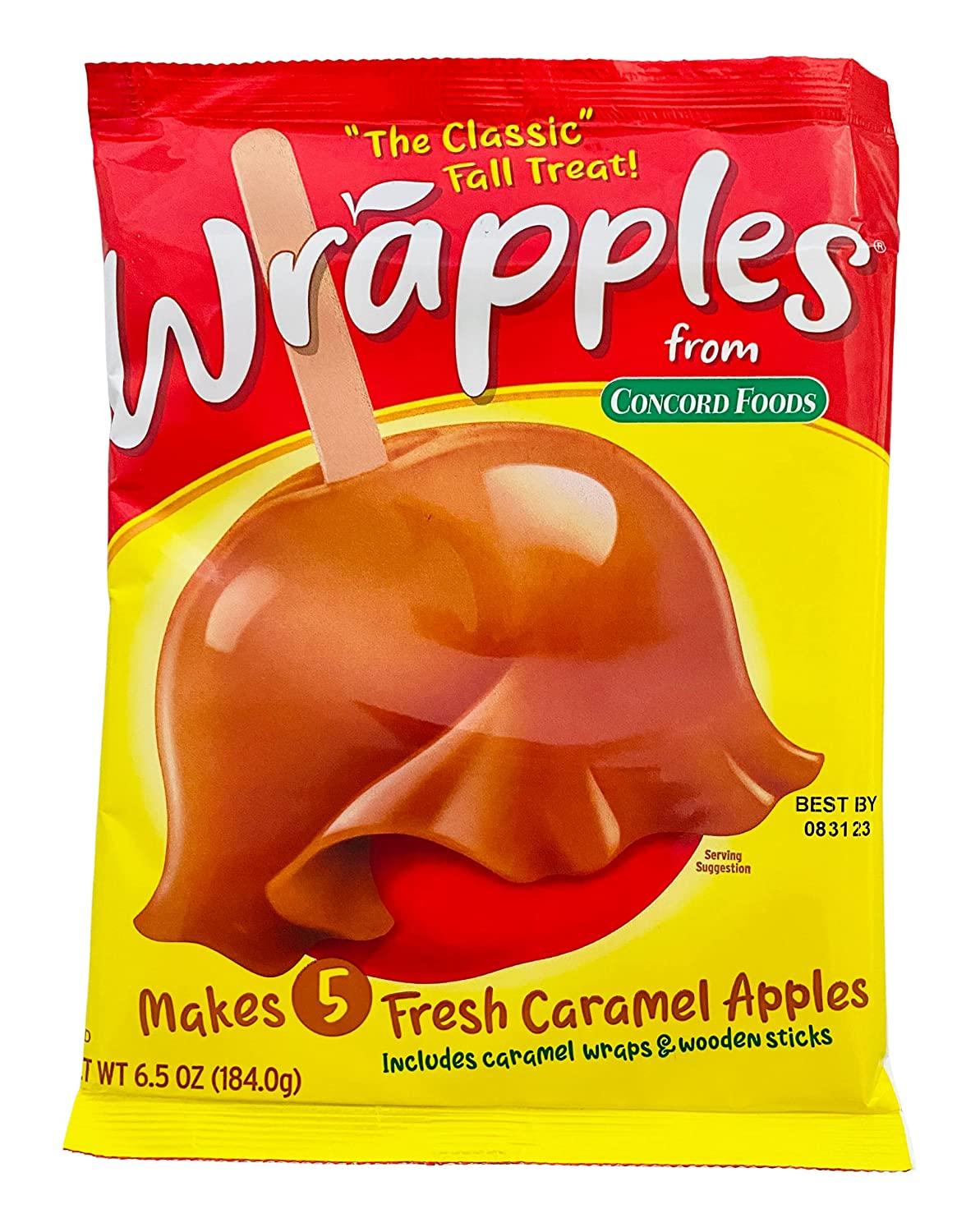Concord Caramel Apple Wrap 6.05 Oz (Value 6 Pack) - Makes 30 Fresh ...
