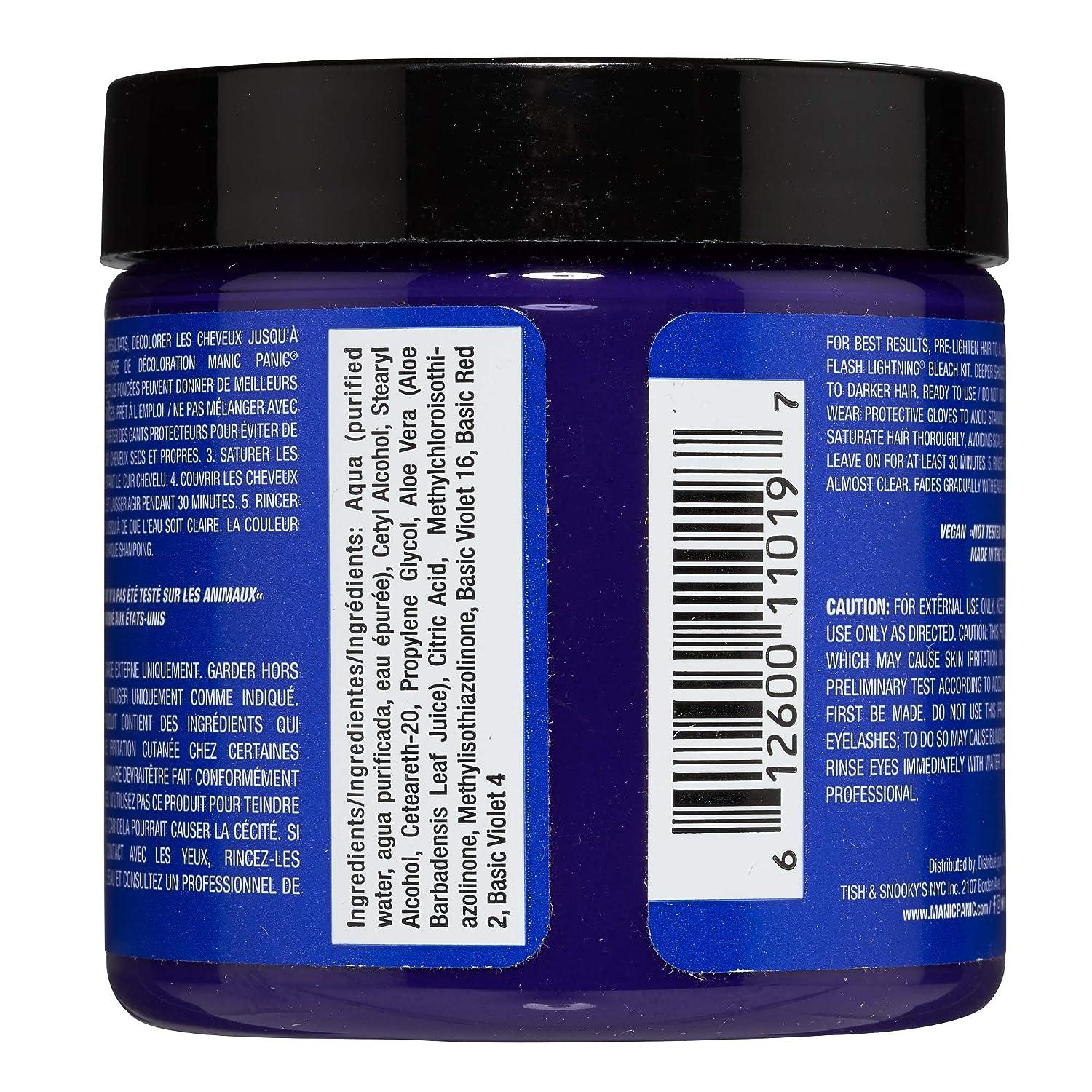 Manic Panic Lie Locks Hair Dye 4 Fl Oz - Vegan Semi-Permanent Indigo ...