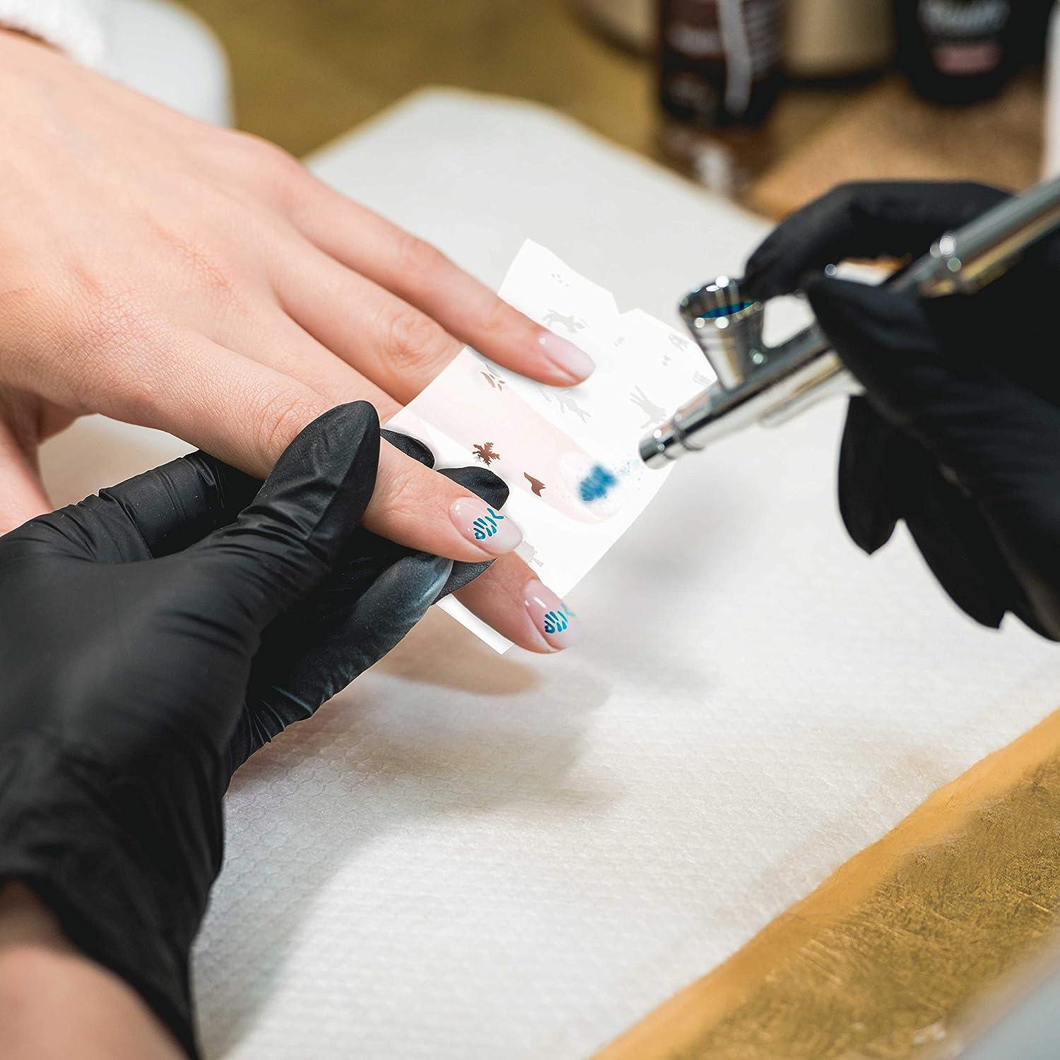 Custom Body Art Airbrush Nail Stencils - Design Series Set 1 - 260 ...