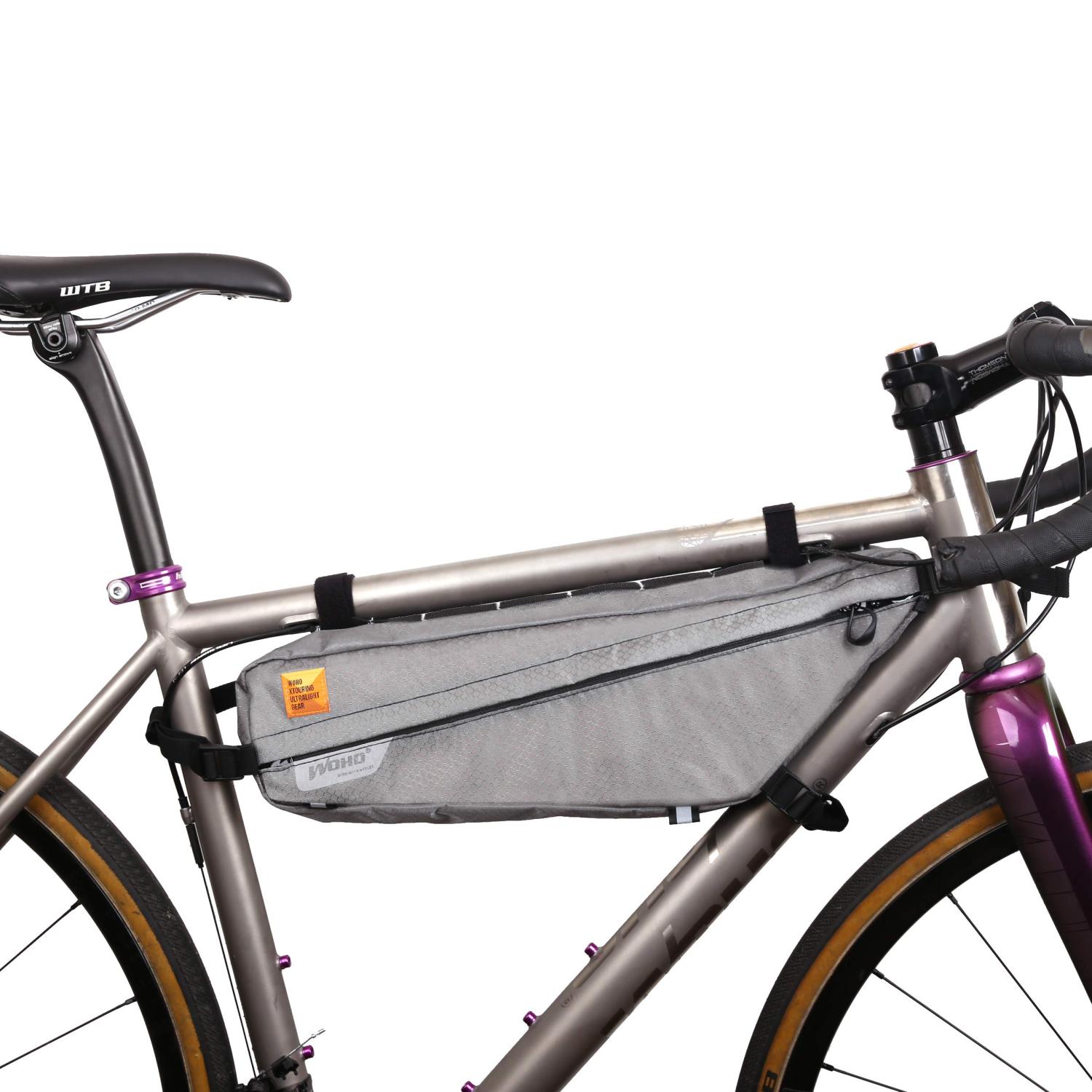 WOHO Xtouring Bikepacking Frame Bag M - Iron Grey | Durable and Weather ...