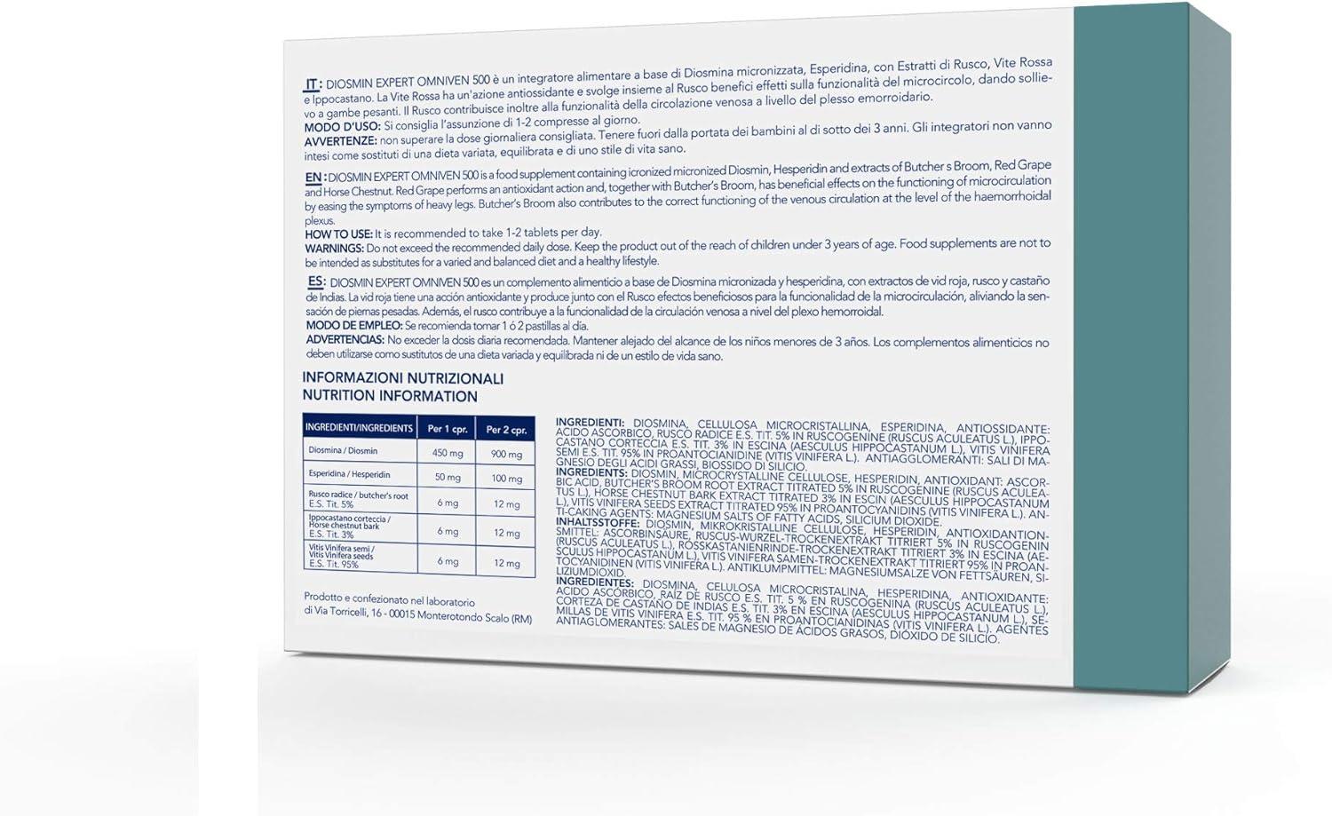 Dul c Hemorrhoids & Veins Tablets - 80 Count with Diosmine Hesperidine ...
