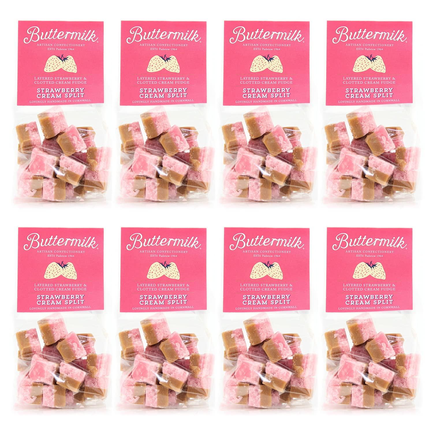 Buttermilk Strawberry Cream Split Fudge 175g - Pack of 8 | Buy Now with ...