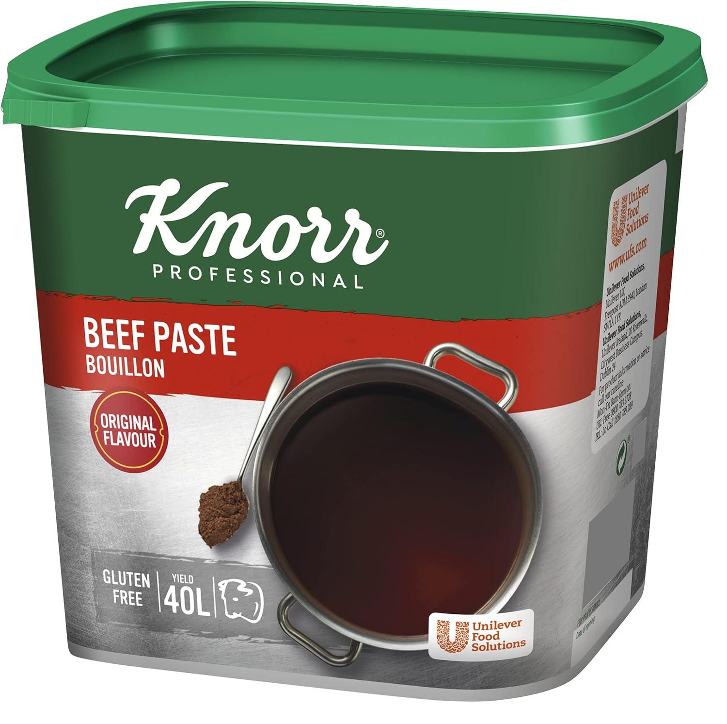 Knorr Gluten Free Beef Paste Bouillon 1kg & Gluten Free Vegetable Paste ...