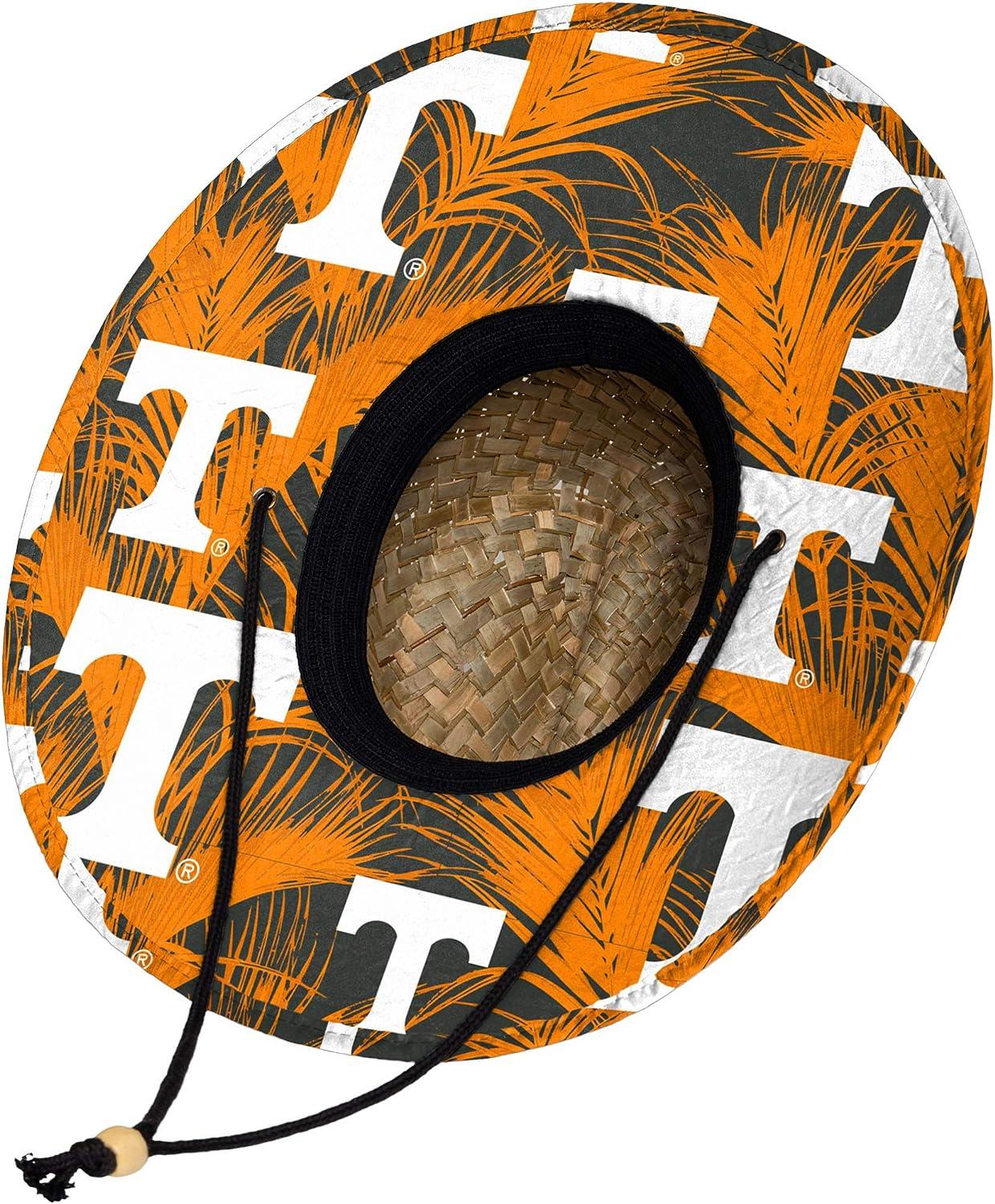 NCAA College Team Logo Floral Sun Straw Hat - Orange/Black/White - One ...