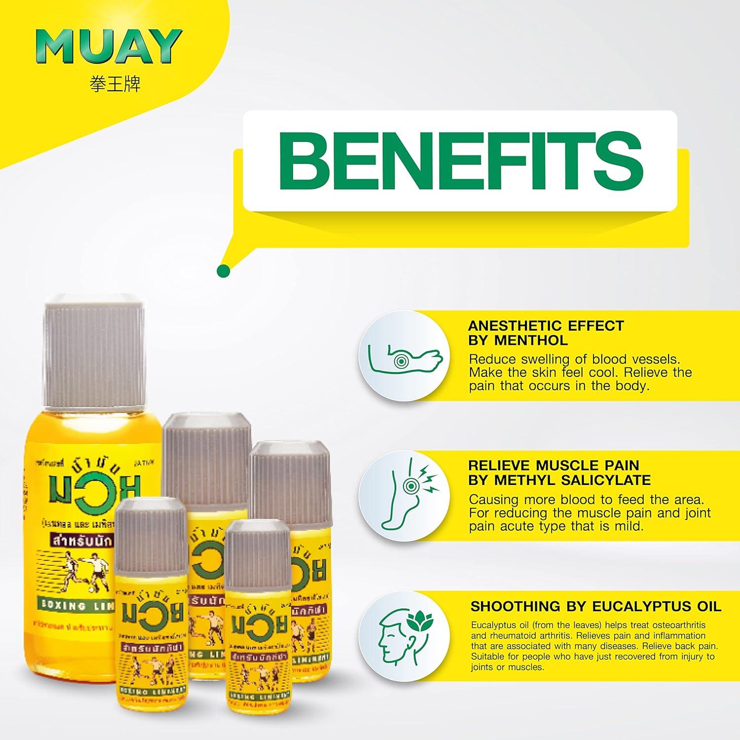 Namman Muay Thai Boxing Liniment 120ml - Fast-Acting Pain Relief Formula