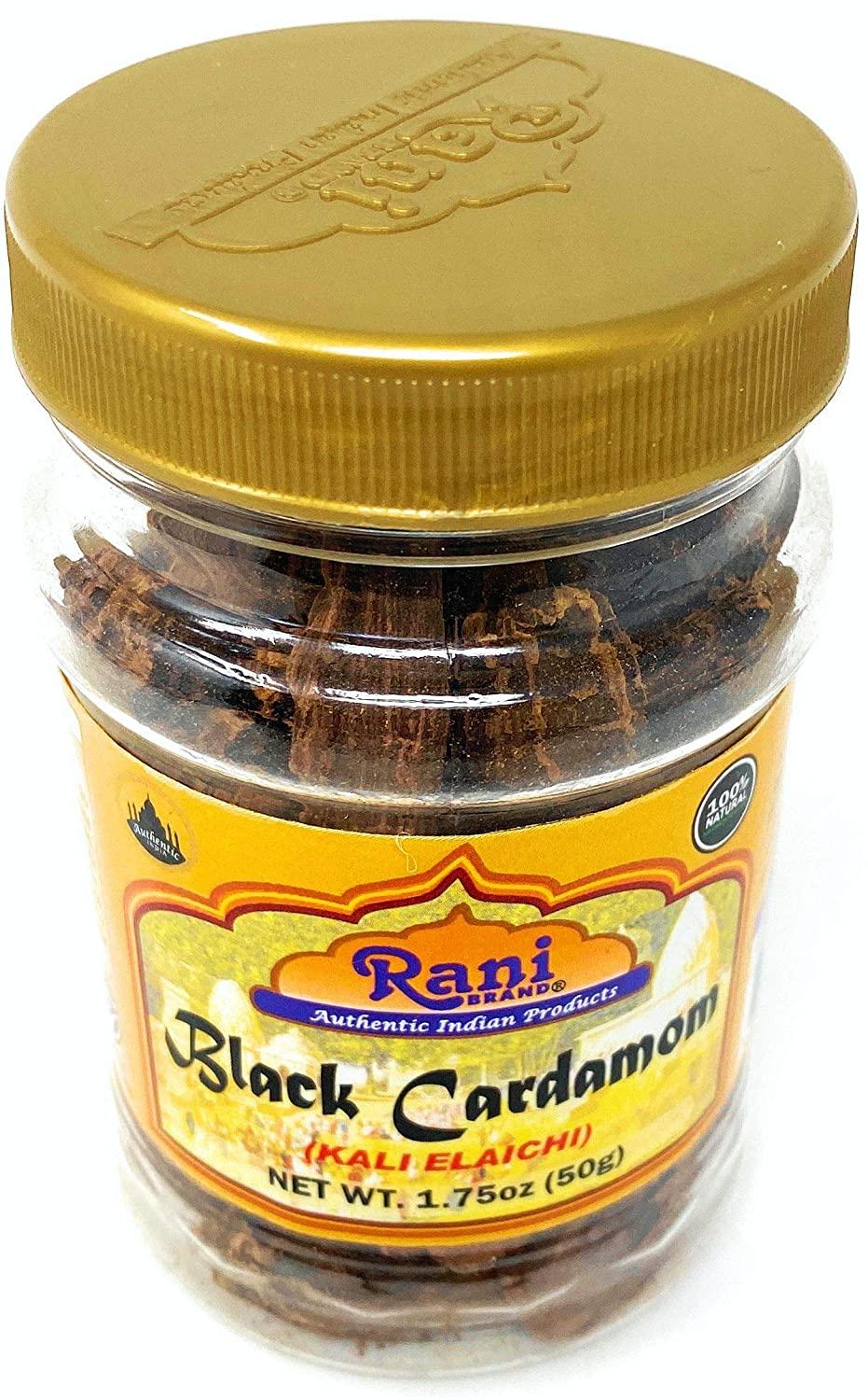 Rani Black Cardamom Pods - 1.75oz PET Jar | Indian Whole Spice | All ...