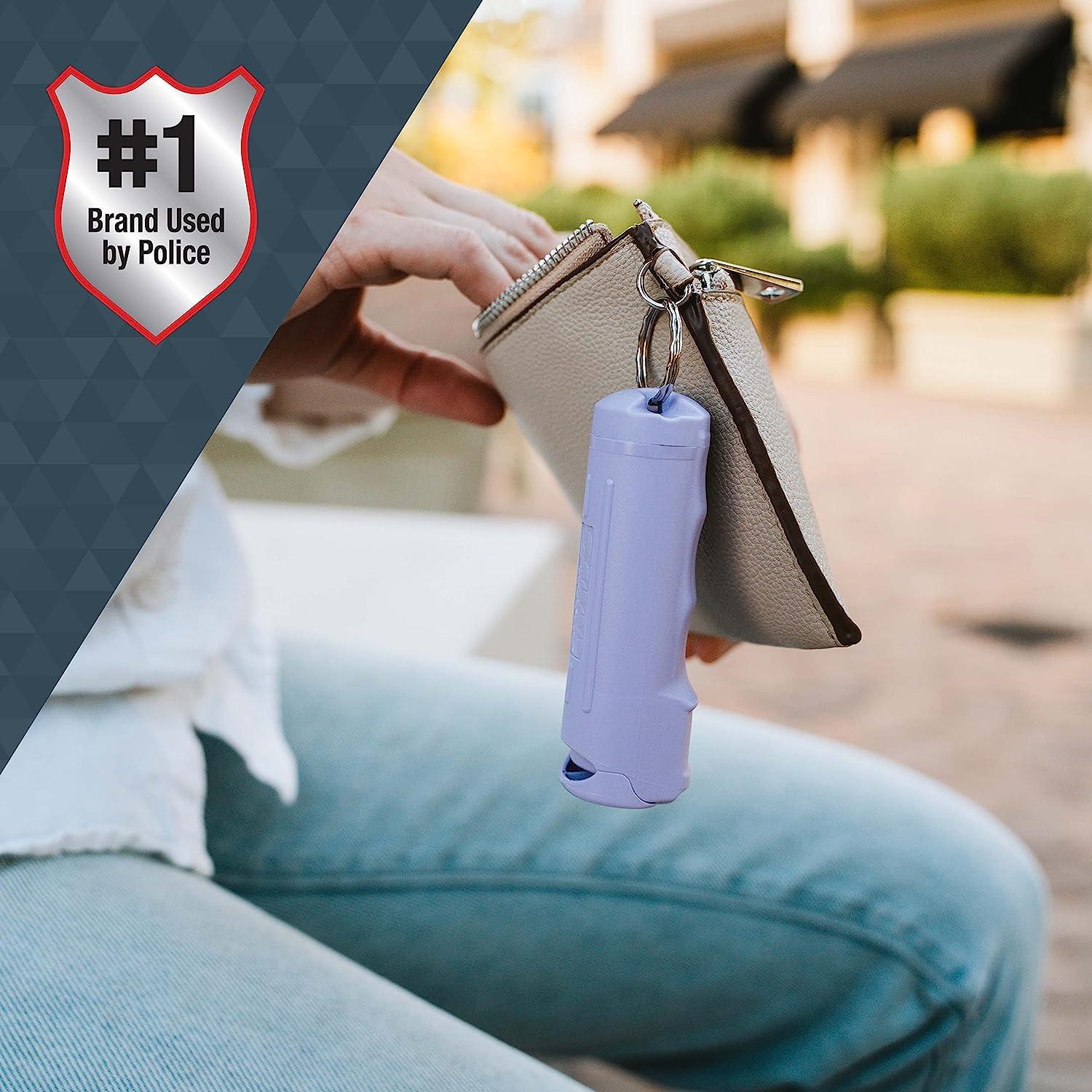 SABRE Pepper Spray with Flip Top, Maximum Police Strength OC Spray, Key ...