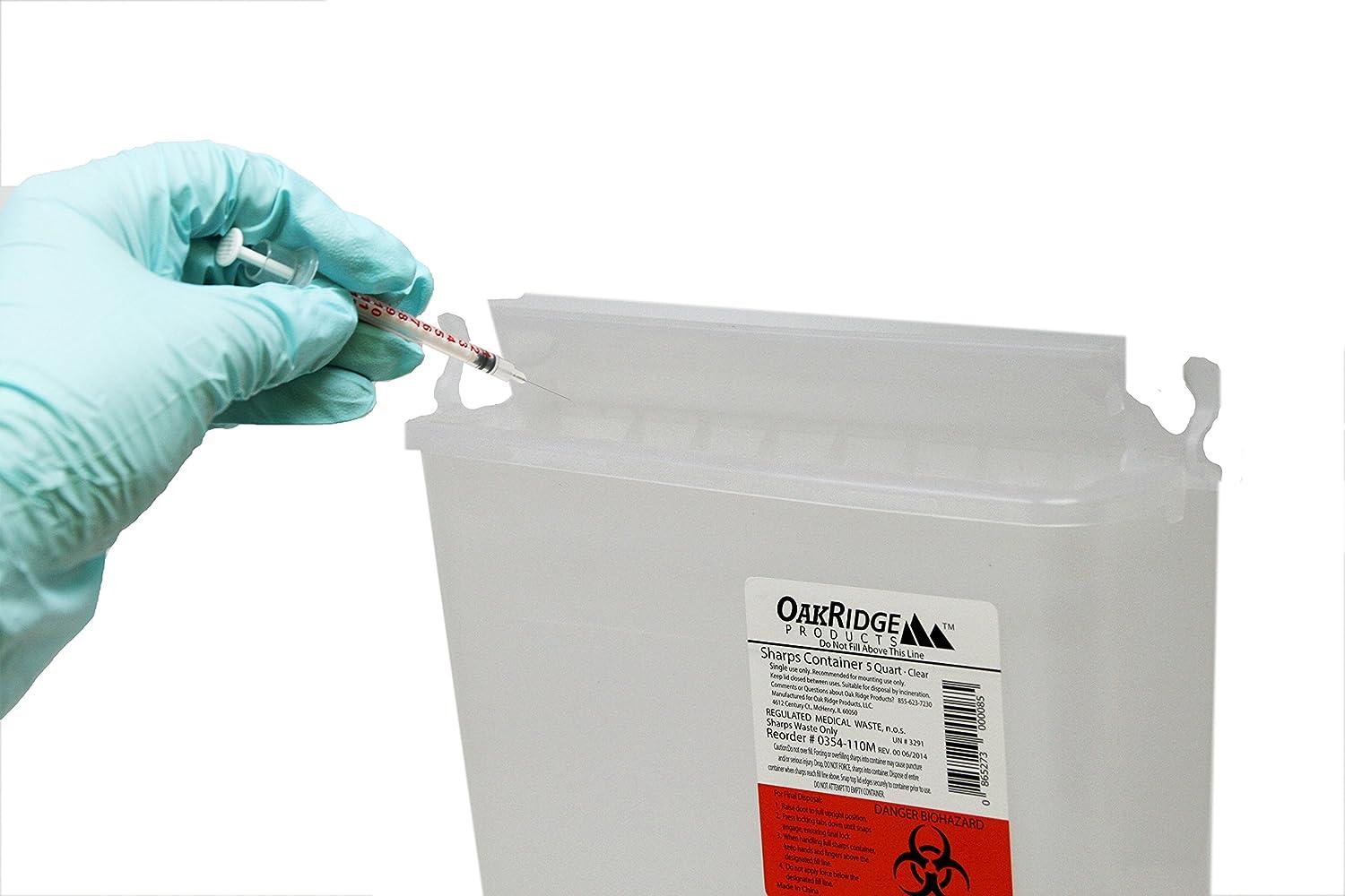 Sharps Containers Adir Sharps Container 5 Quart With Mailbox Style ...