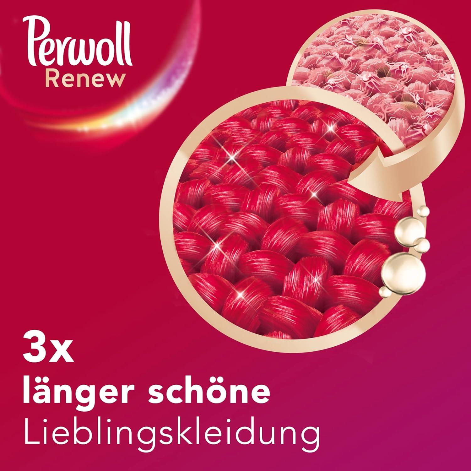 Perwoll Renew Caps Color & Fiber Detergent - 80 Washes of All-in-One ...