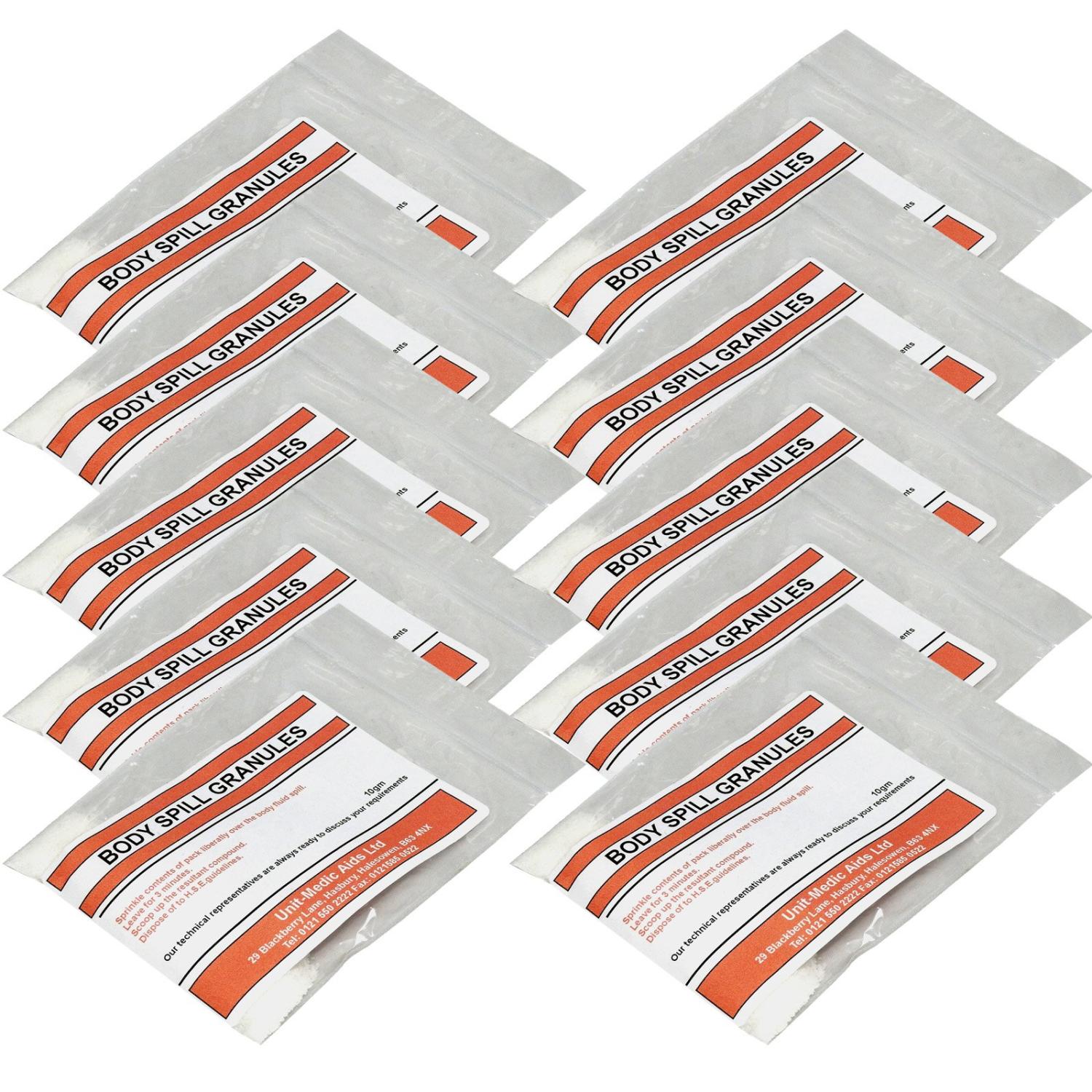 Qualicare Blood Body Fluid Spill Vomit Emergency Absorbent Granules 10 ...