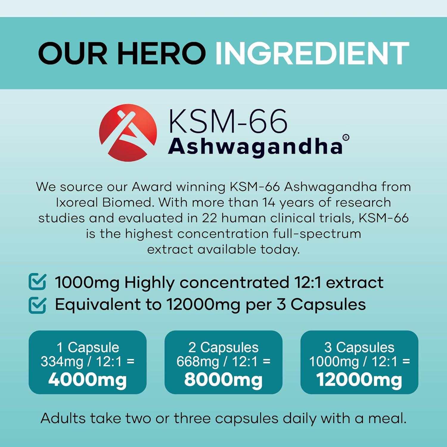 Vita Calm All-in-One Stress Relief with Ashwagandha KSM 66 12000mg ...