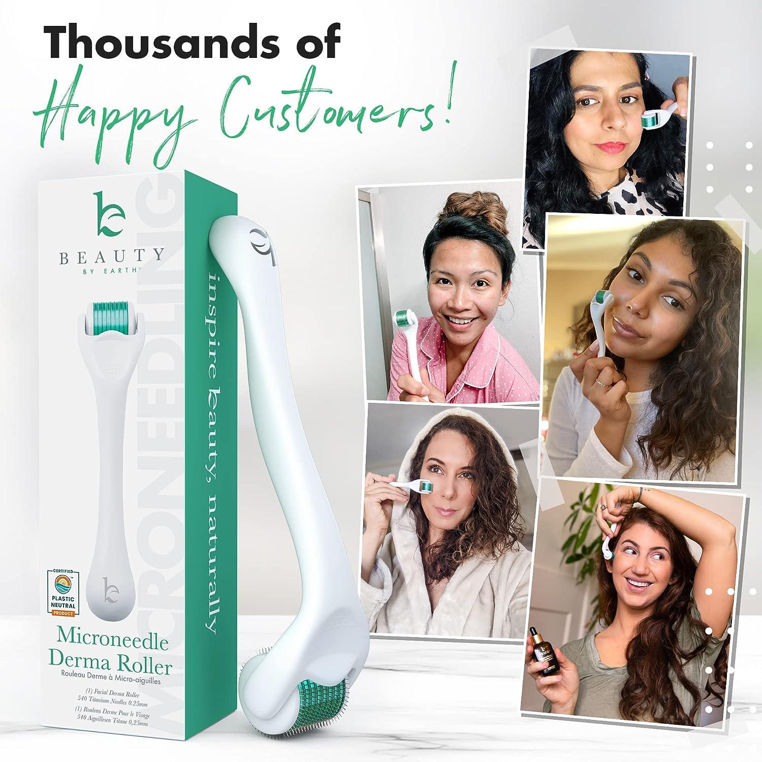 Titanium Derma Roller - 0.25mm Microneedler for Face & Beard Skincare ...