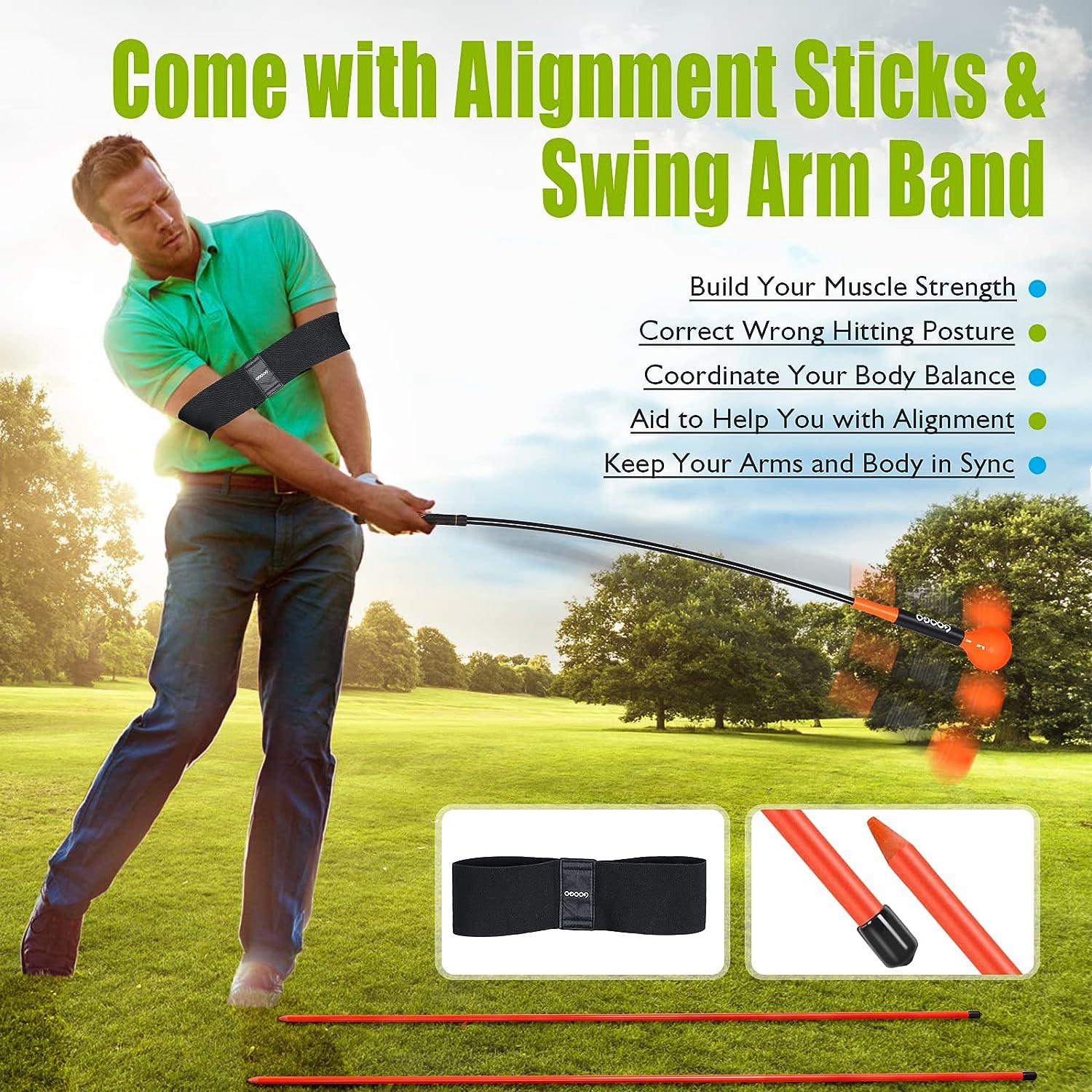 GOOGO Golf Flex Swing Trainer Aid 48/40 - Golf Training Equipment with ...