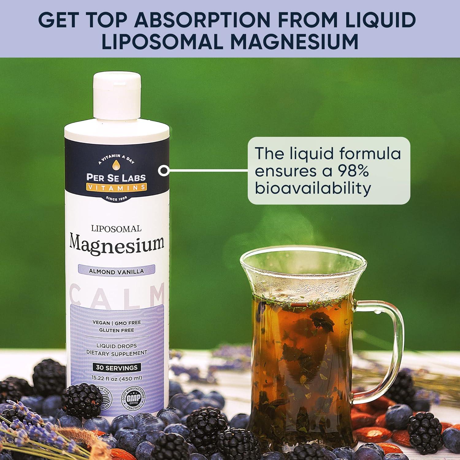 Nutra Well Vitamins 15.22oz Magnesium Calm Liposomal Supplement - Natural Stress Relief | Buy ...