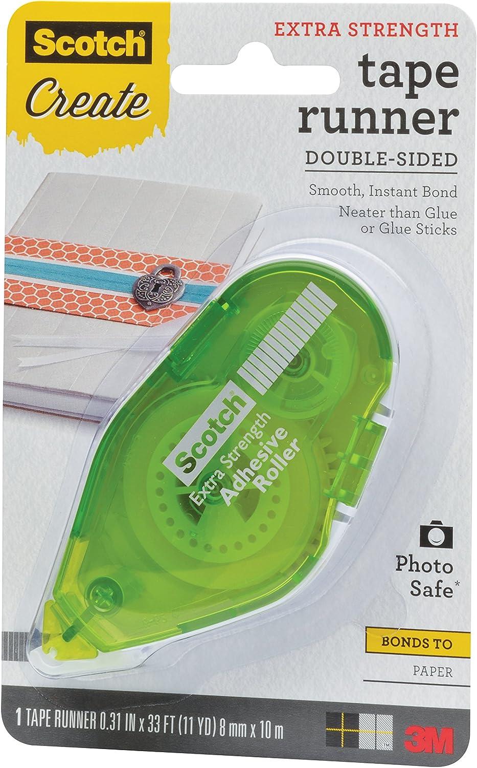 Scotch Tape Runner Extra Strength .31 in x 11 yd (055-ES-CFT) Green ...